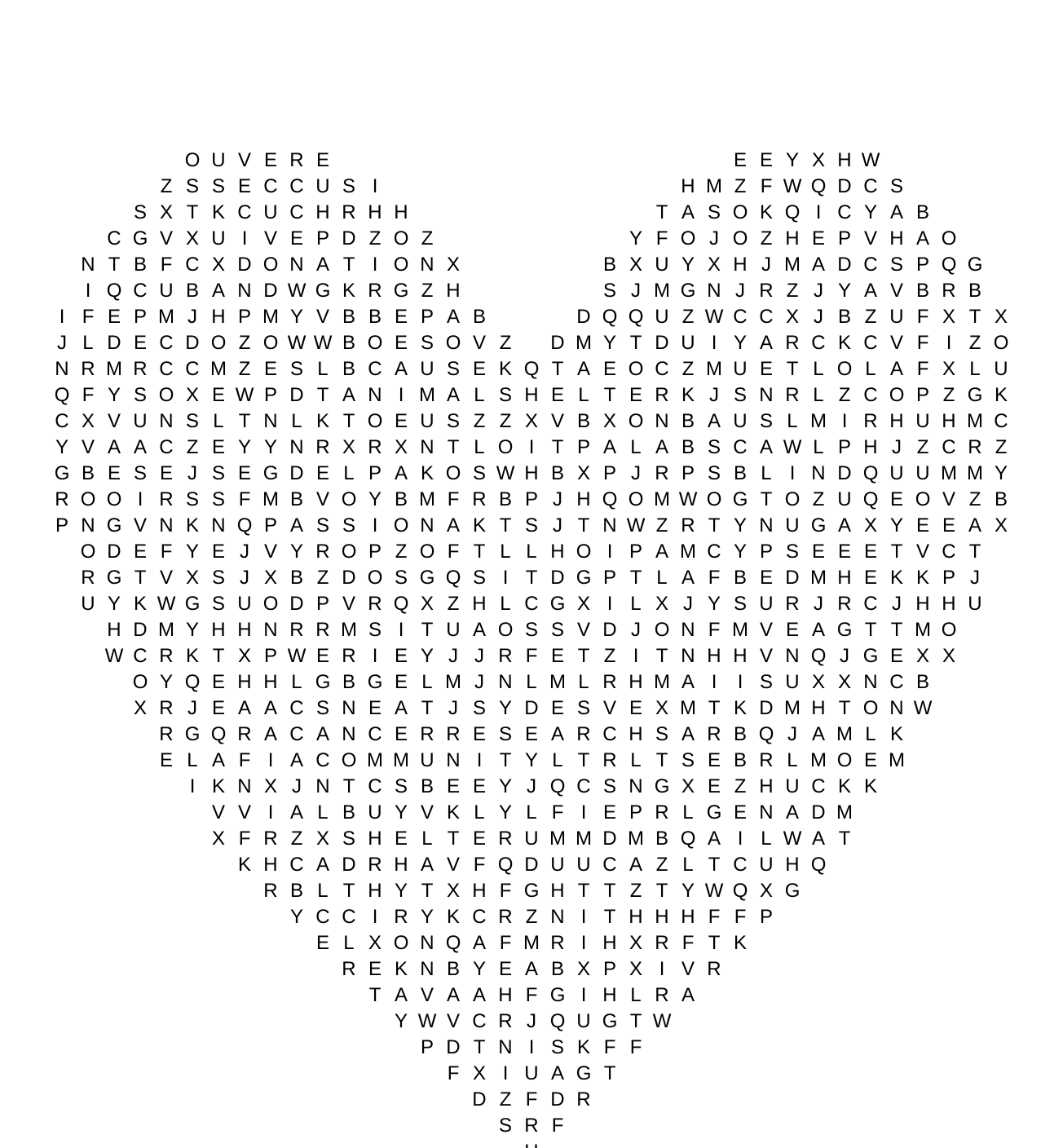 A Charitable Word Search