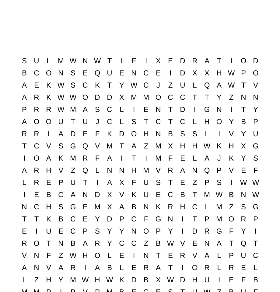 ABA Word Search