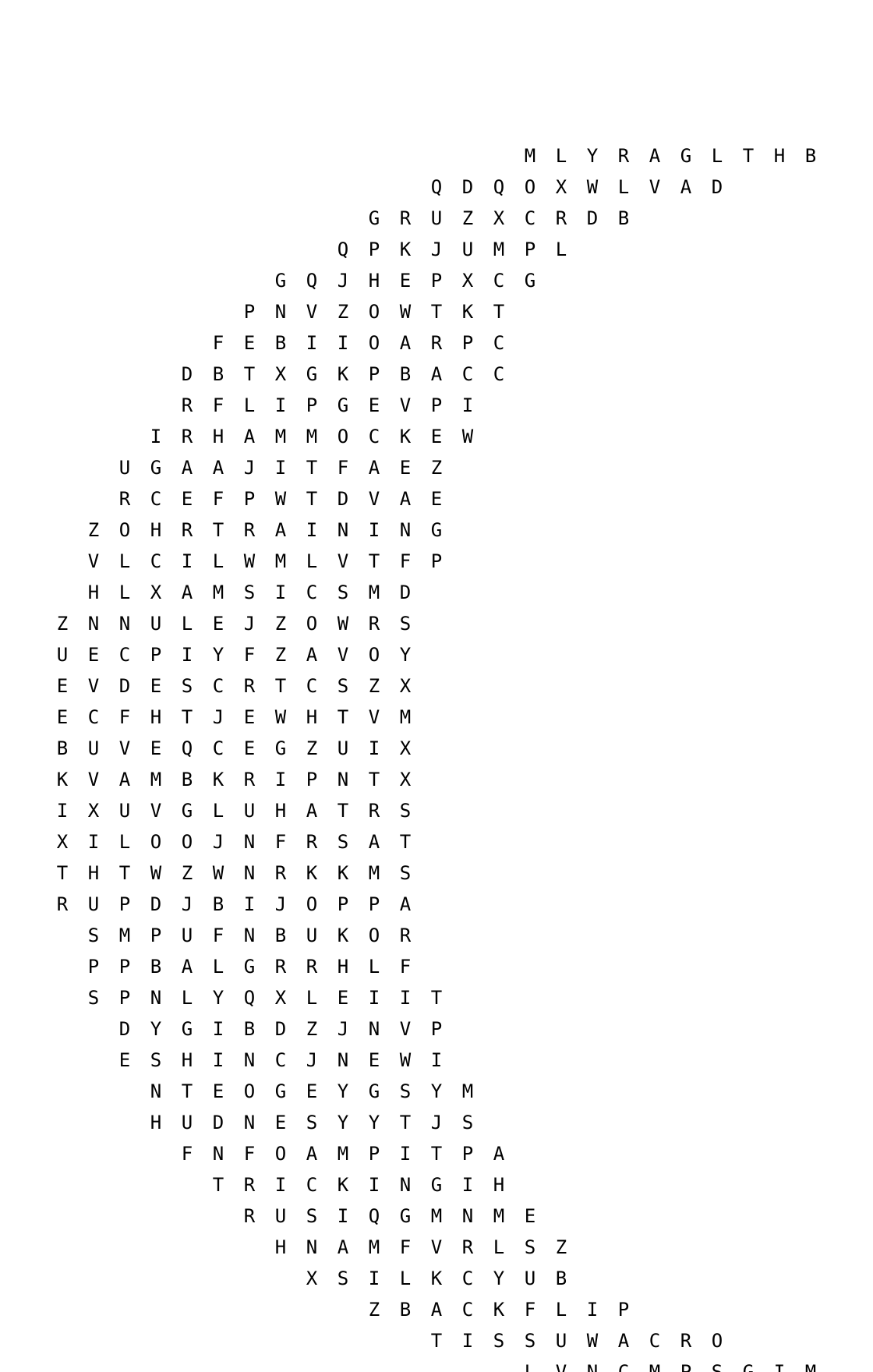 AW Word Search