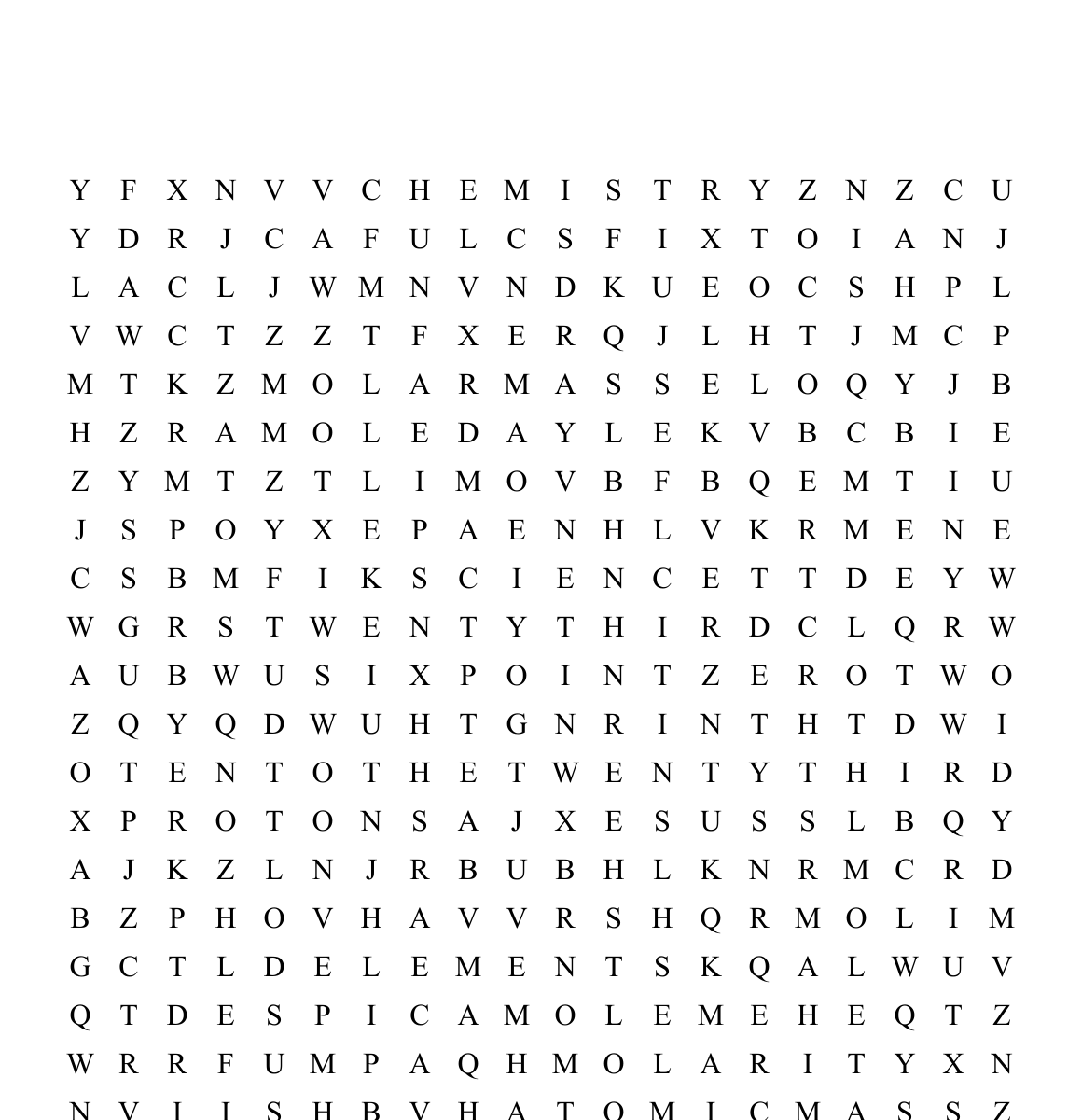 Andrew Wheeler's Mole-Day Word Search