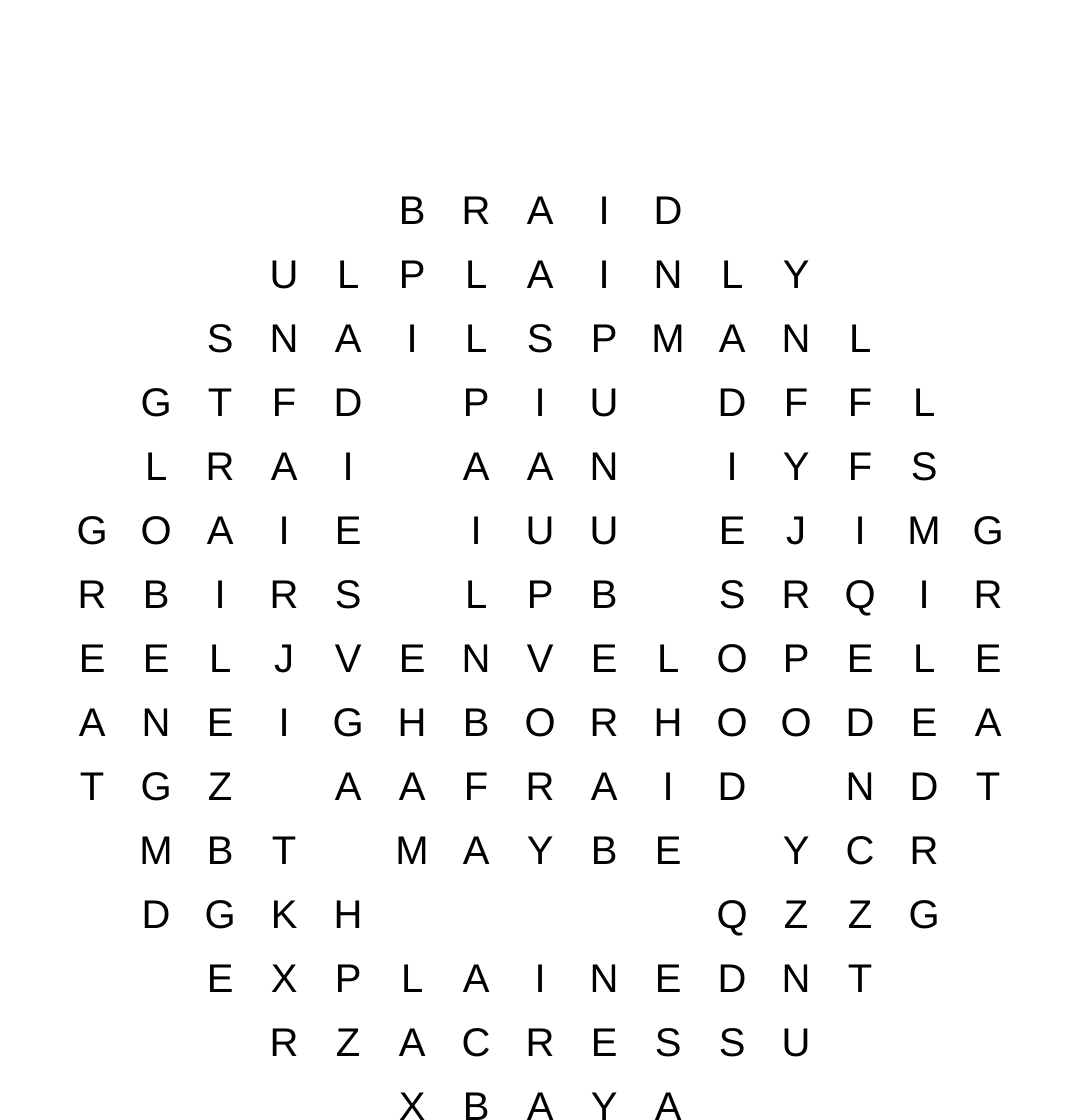 Ava's Spelling Words