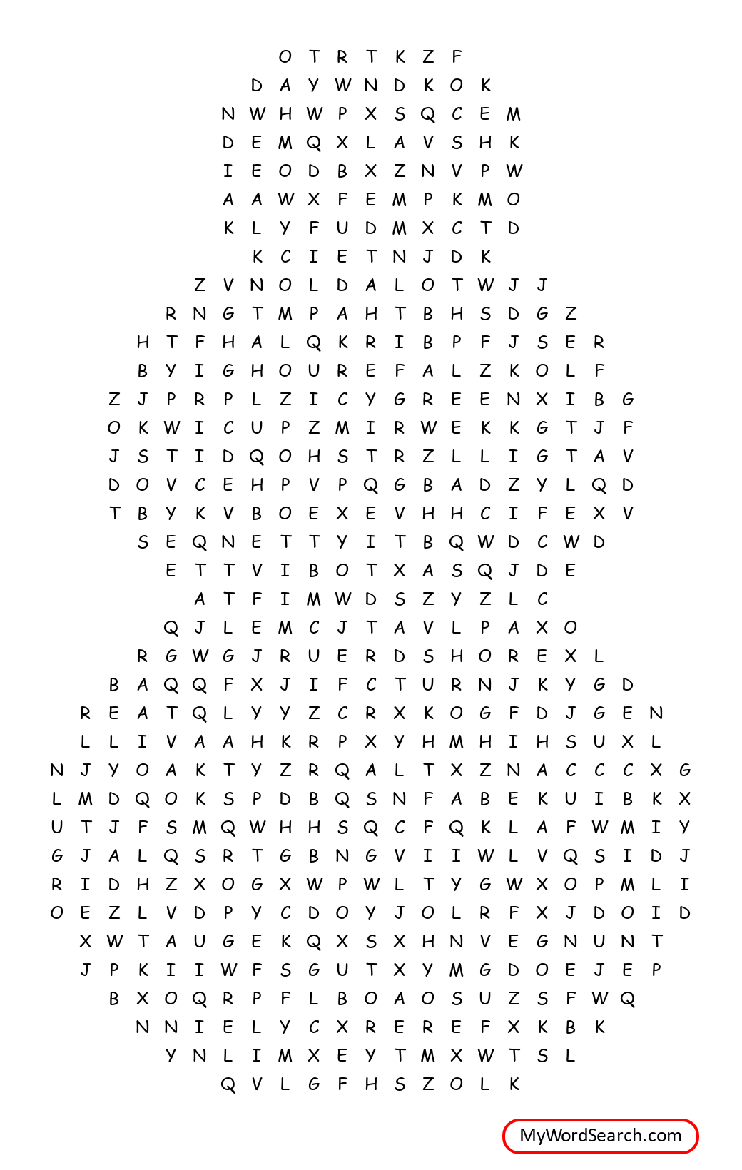 Ava's Word Search 12/5/17