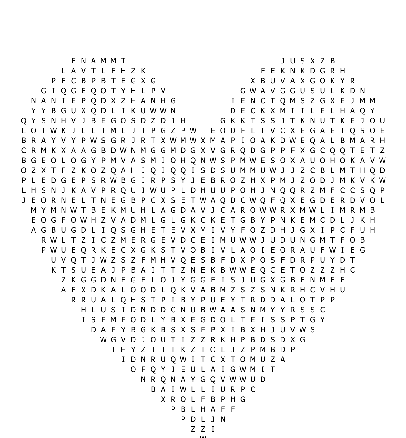 Avery's Heart-tastic Word Search!