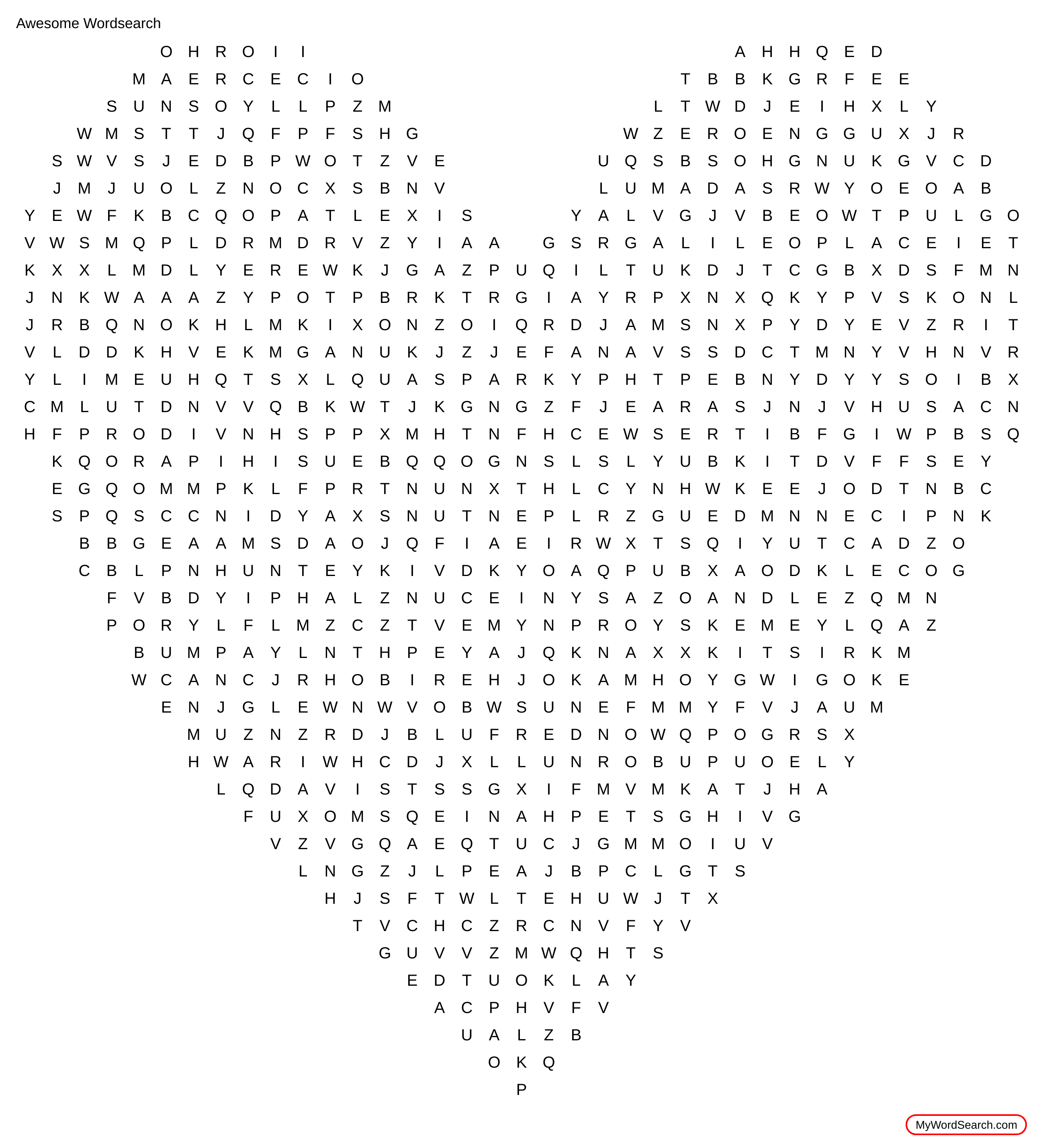 Awesome Wordsearch