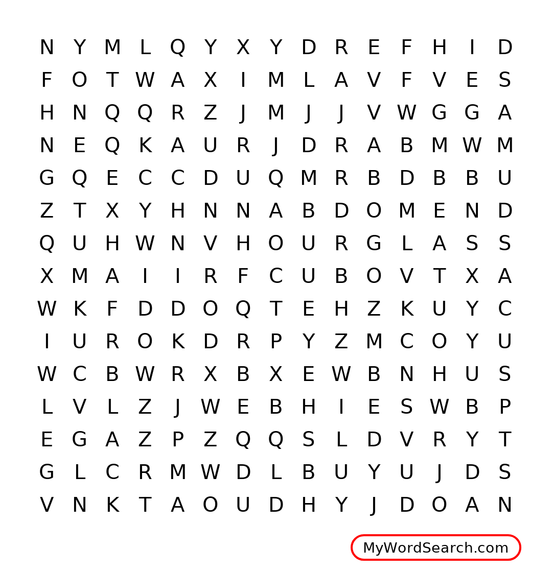 BLACK WIDOW WORD SEARCH