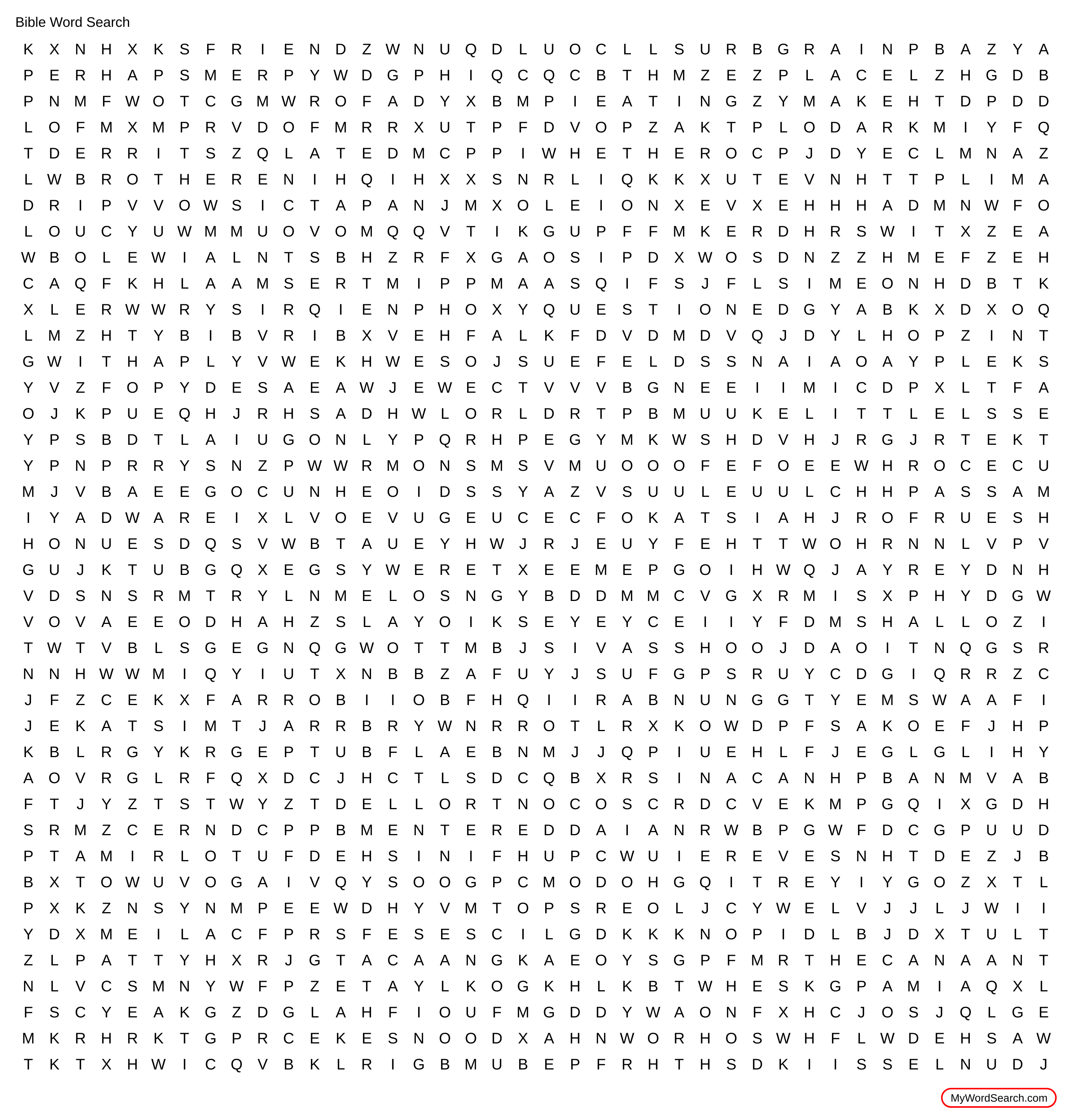 Bible Word Search