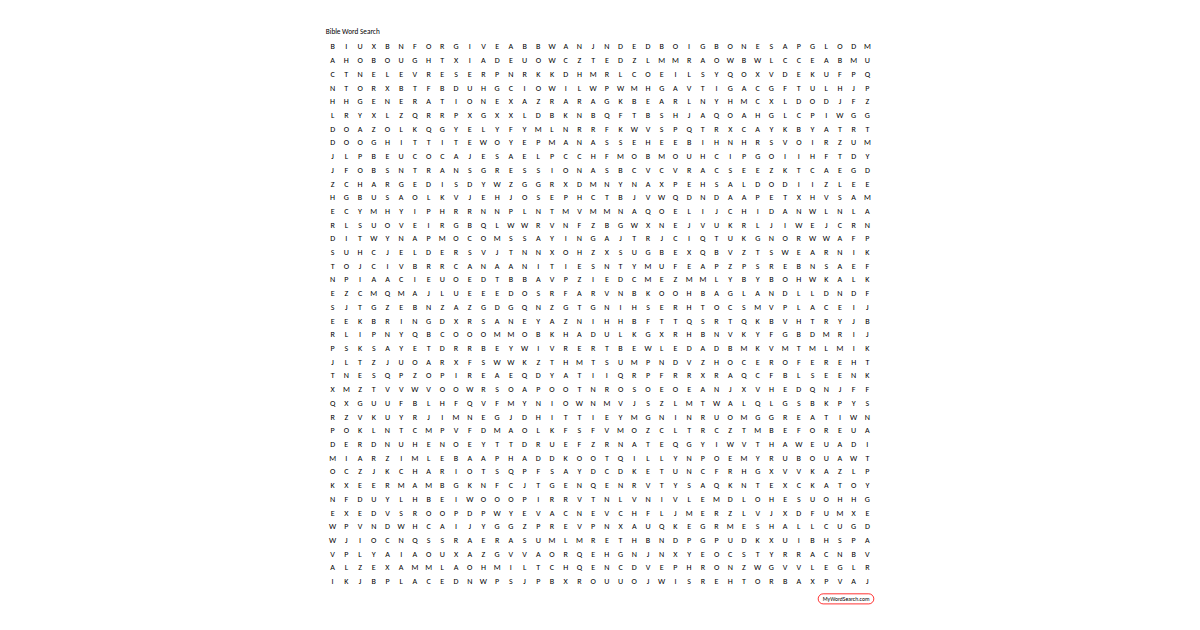Bible Word Search