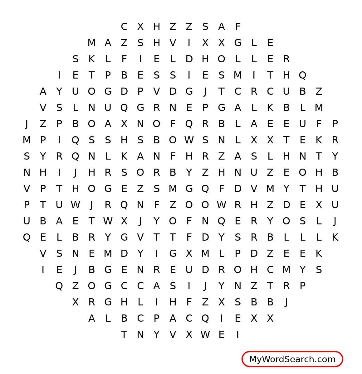 Blues Wordsearch