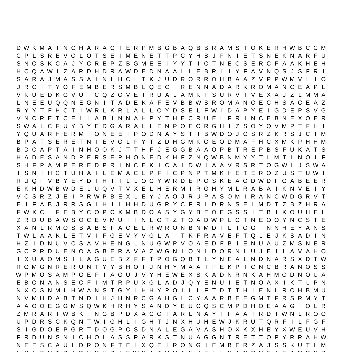 Bookish Word Search