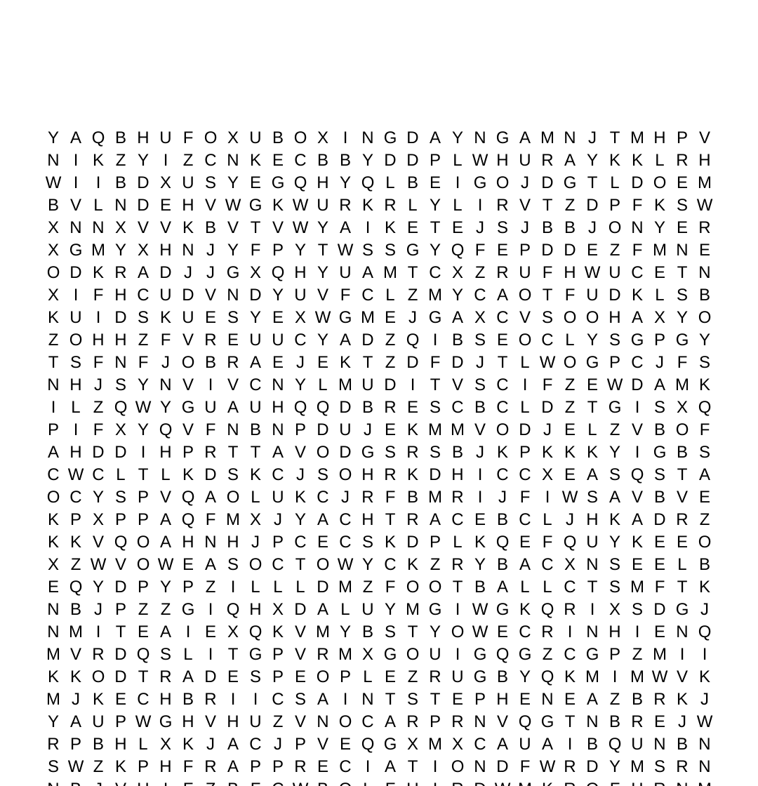 Boxing Day Word Search