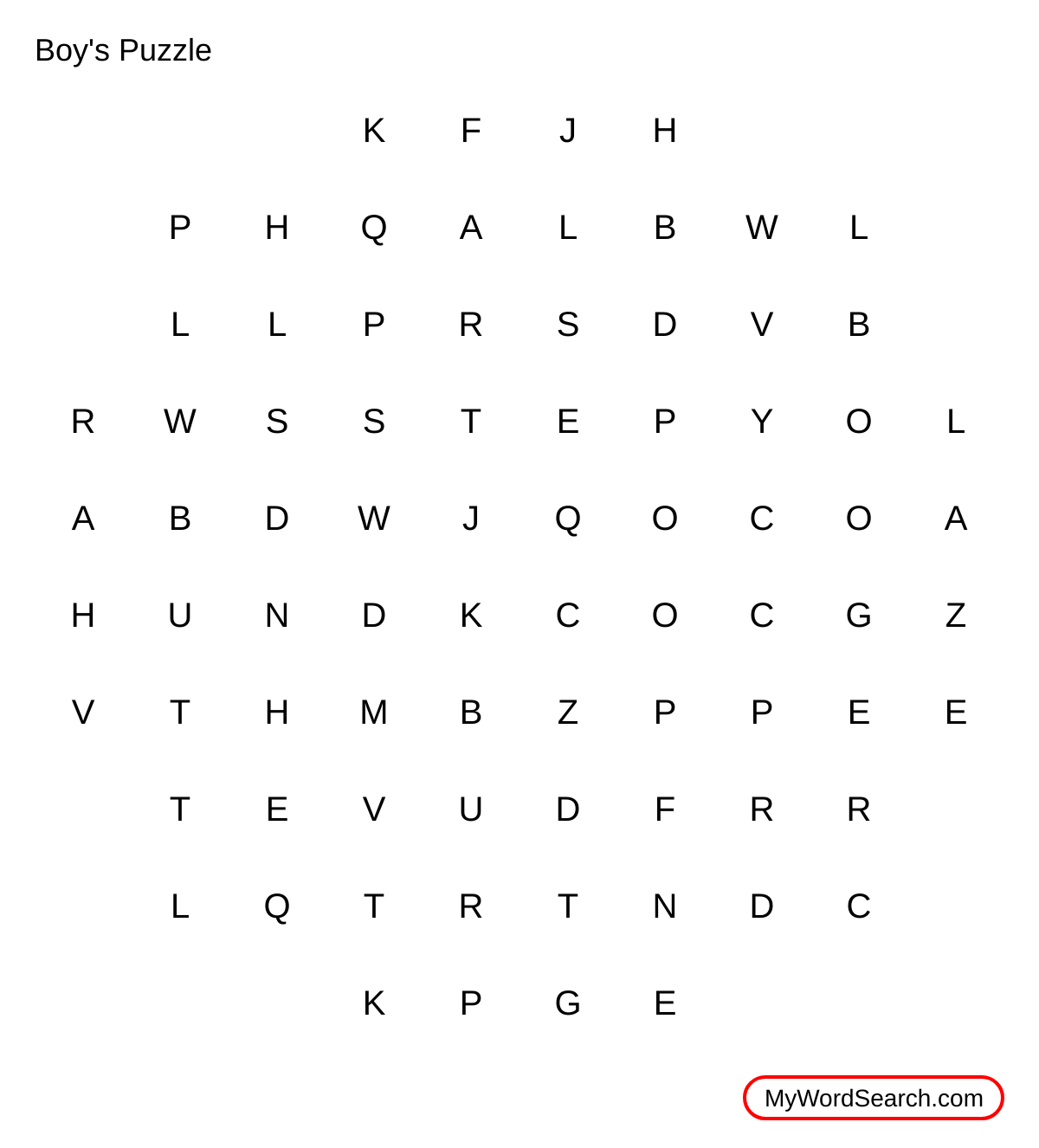 Boy's Puzzle