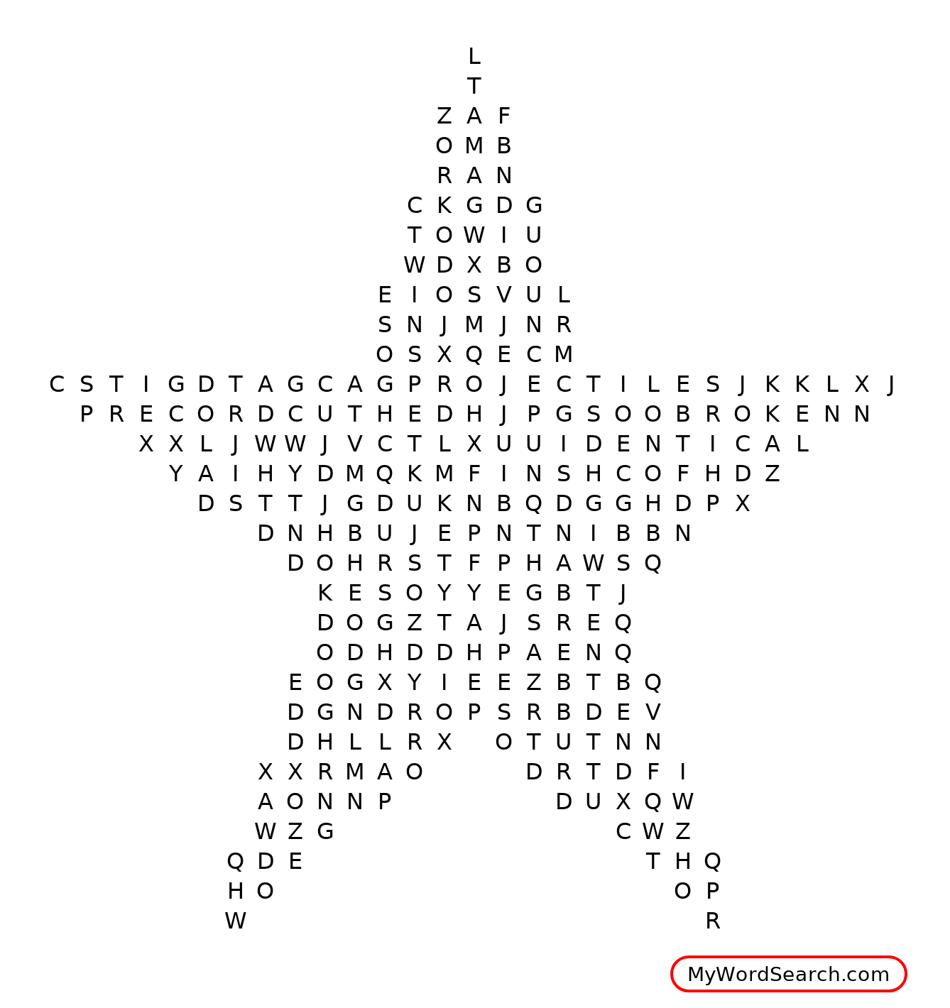 Broken Records Word Search