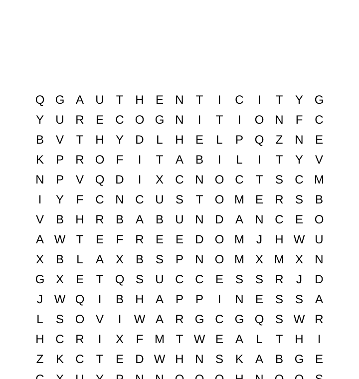 Business Word Search