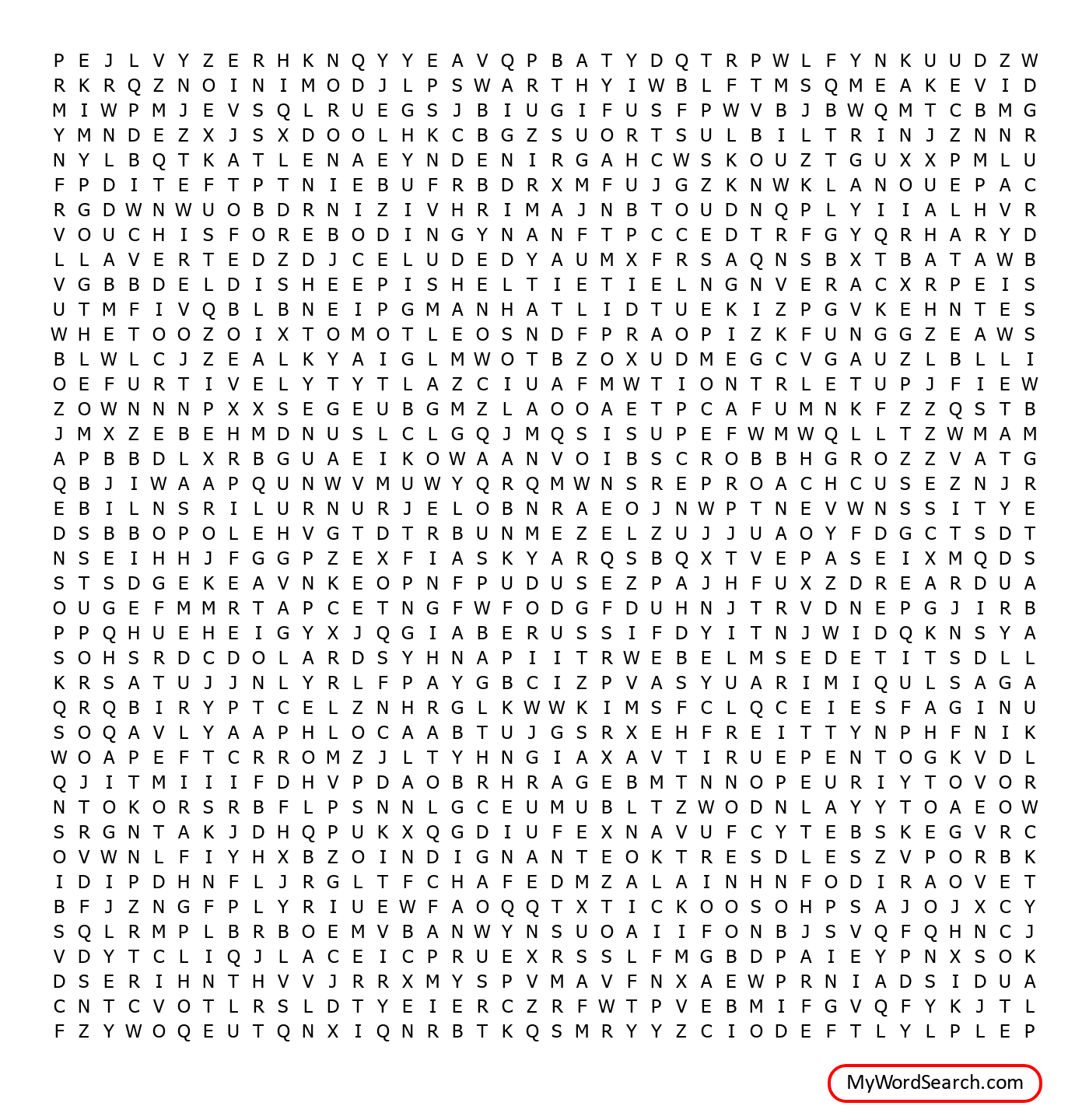 Caleb word search