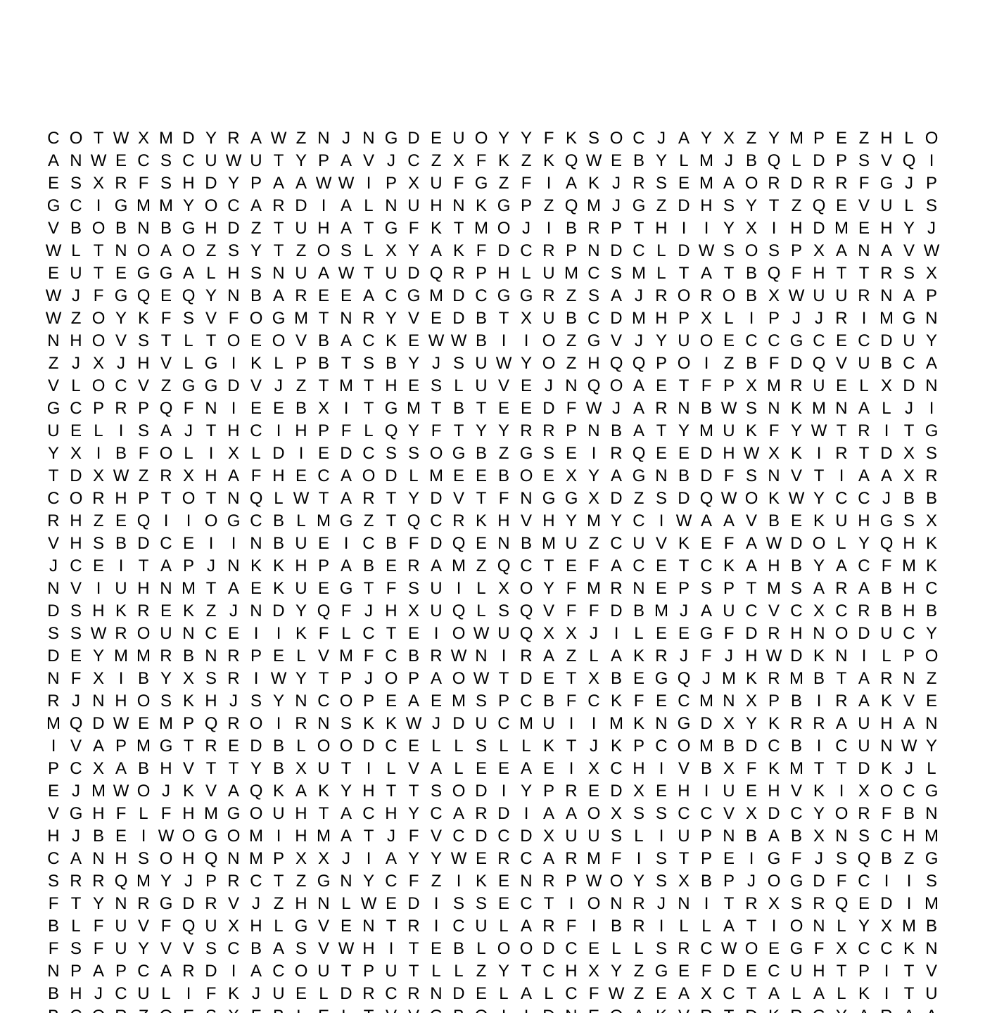 Cardiac Emergencies word search Part 2