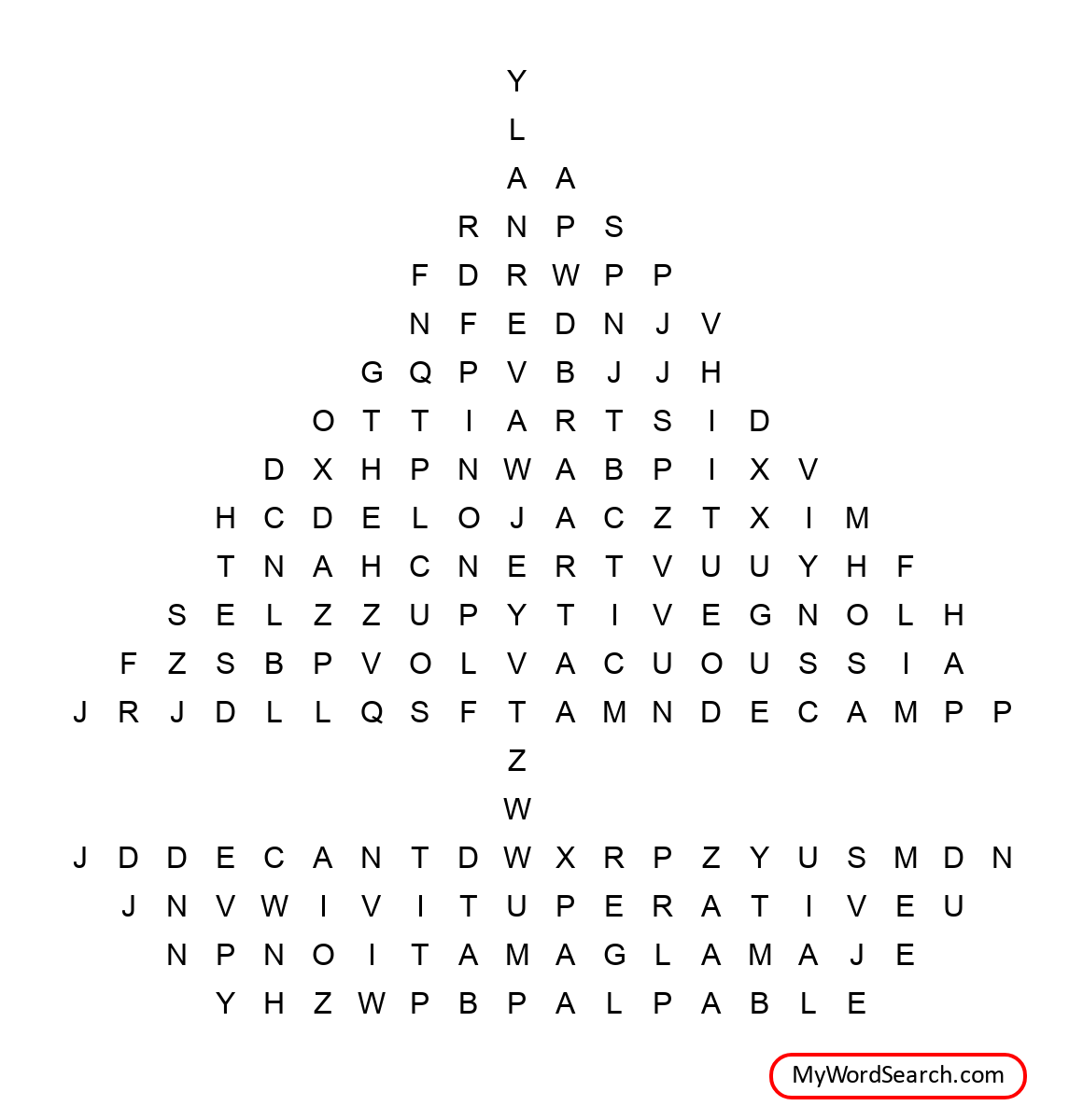 Chapter 35 One Minute Word Search