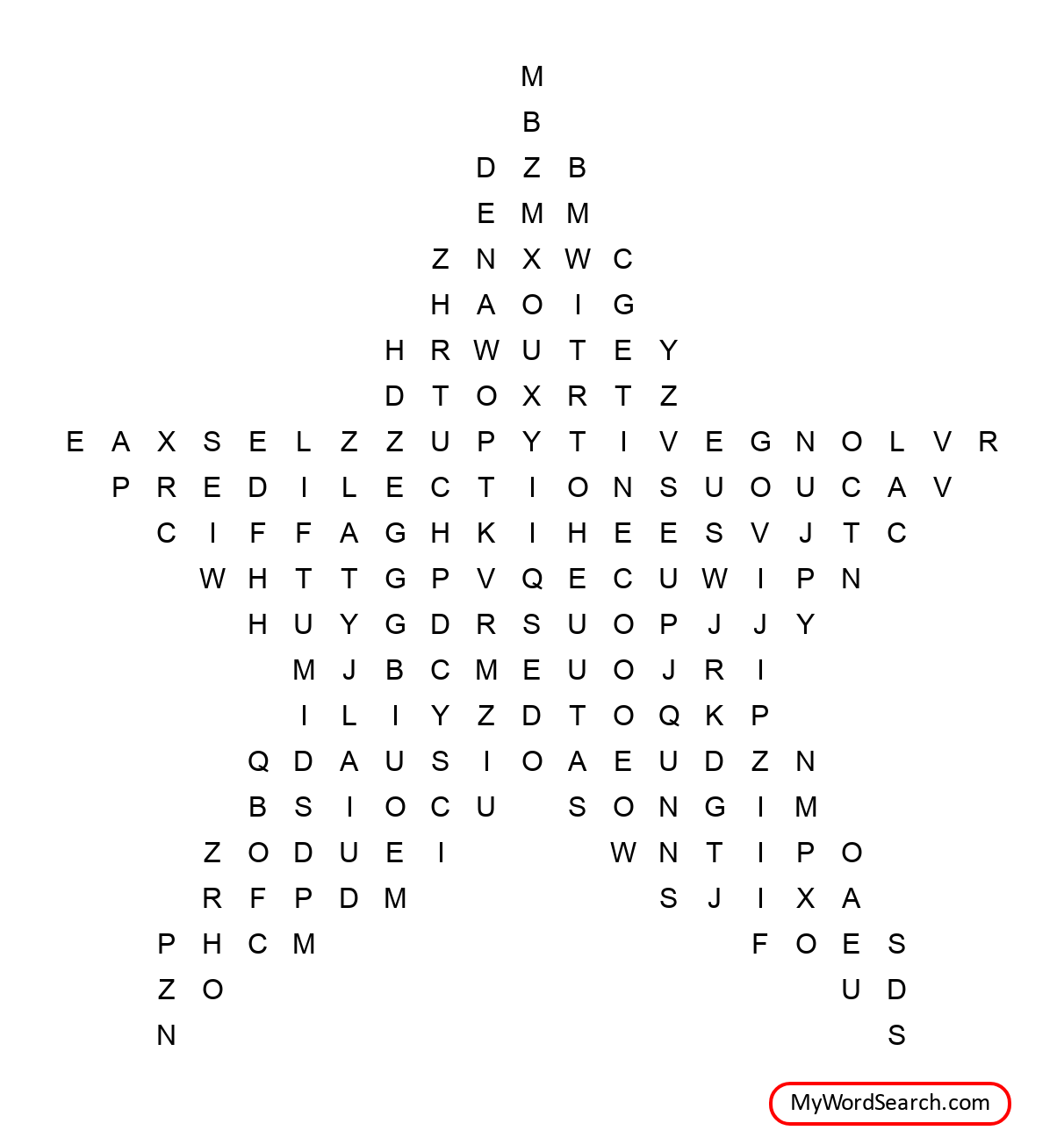 Chapter 46 One Minute Word Search