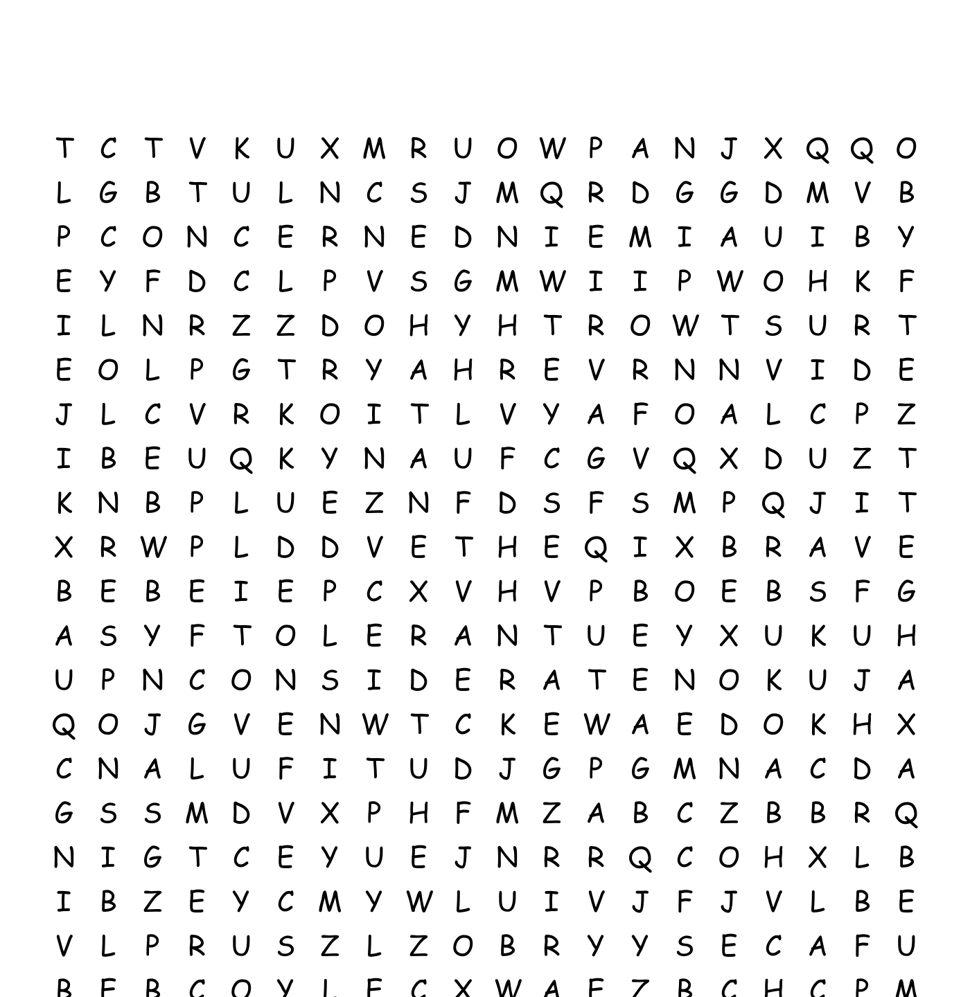 Character Word Search