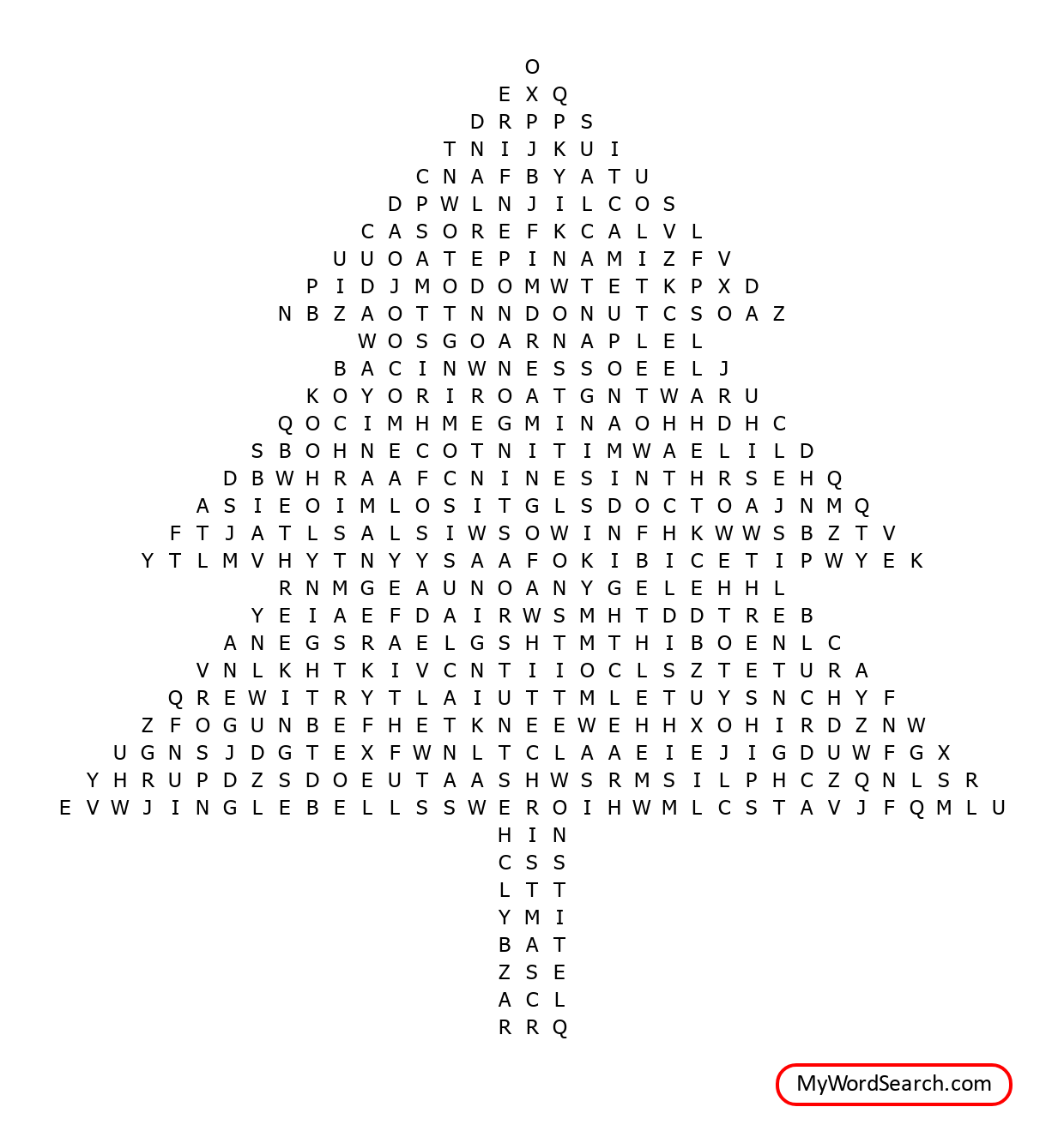 A Christmas Carol Word Search Printable - Word Search Maker
