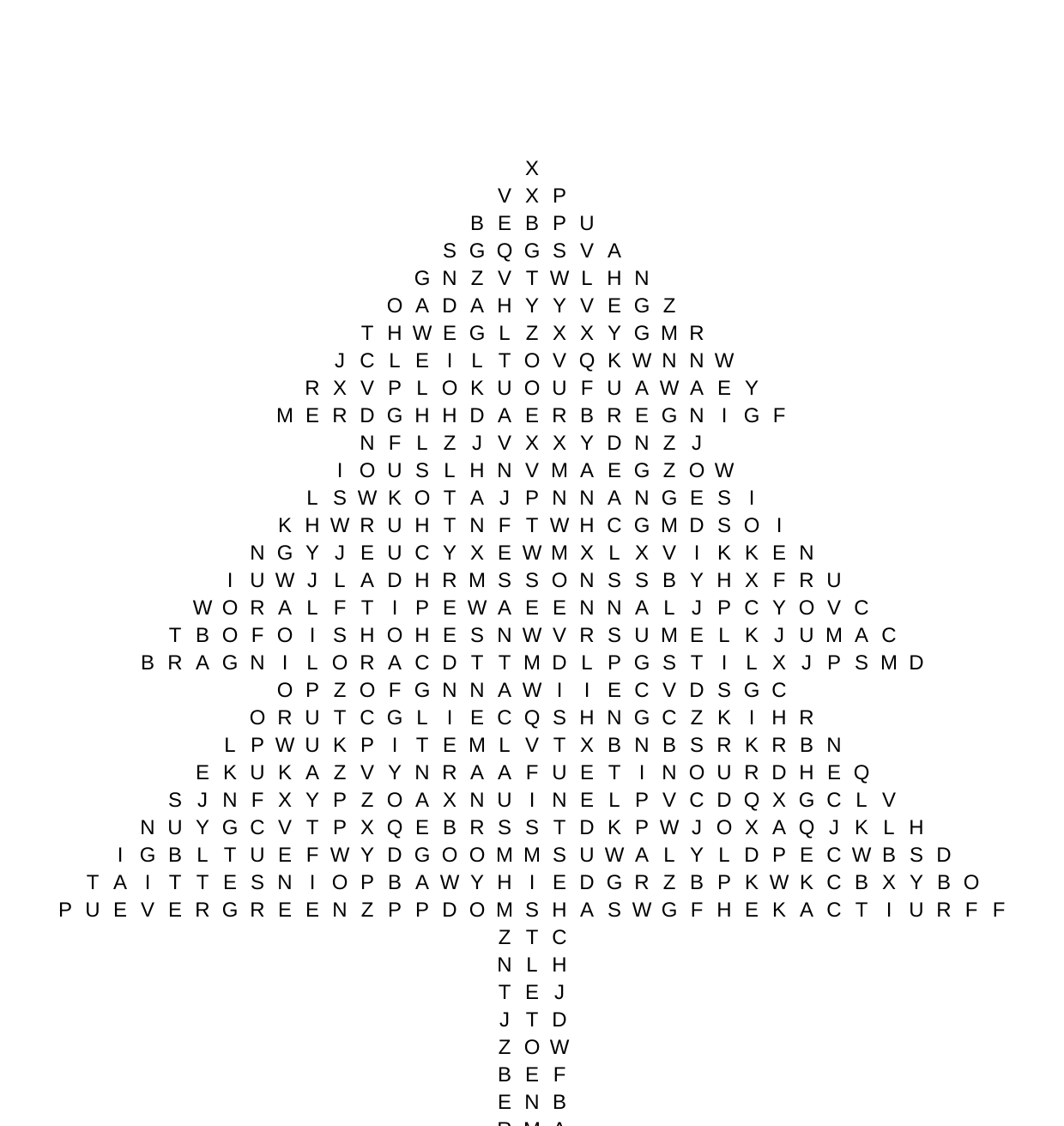 Christmas Spelling List