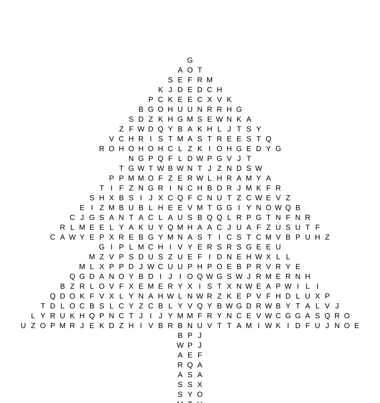 Christmas Tree Word Search by Gracelyn