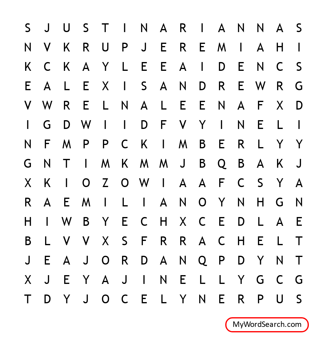 Class A Word Search TLC