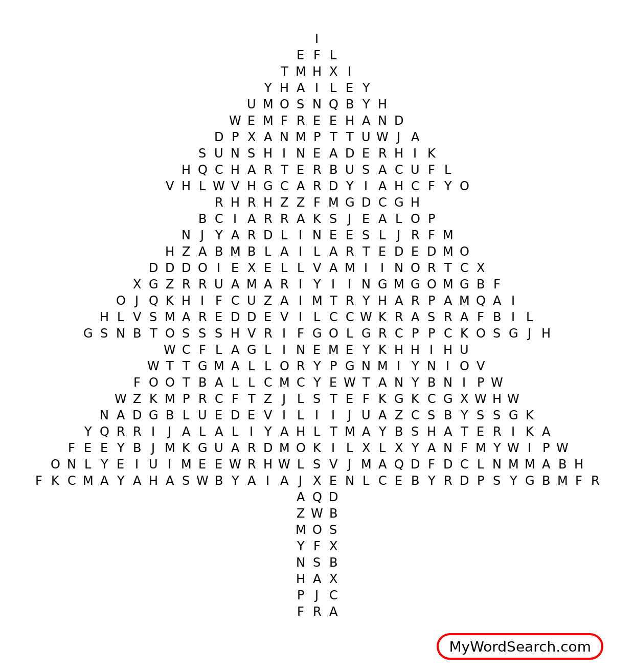 Color Guard Word Search