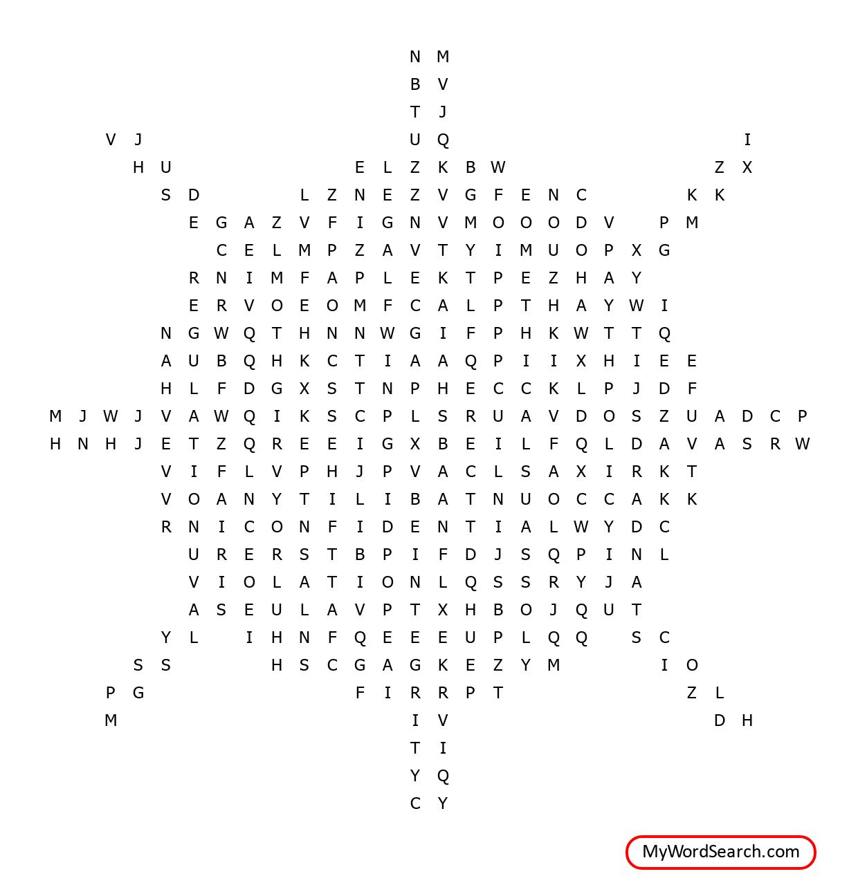 Compliance Word Find