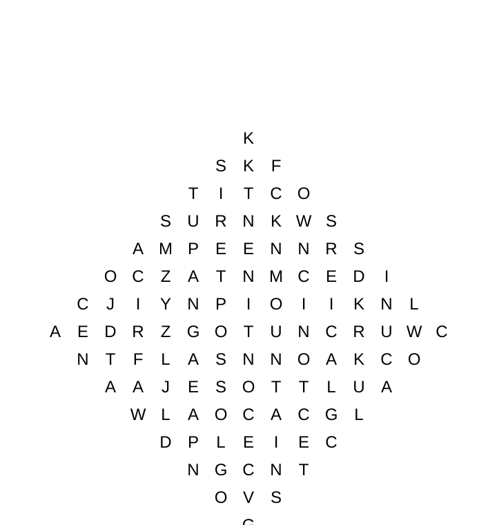 Continental Drift Word Search