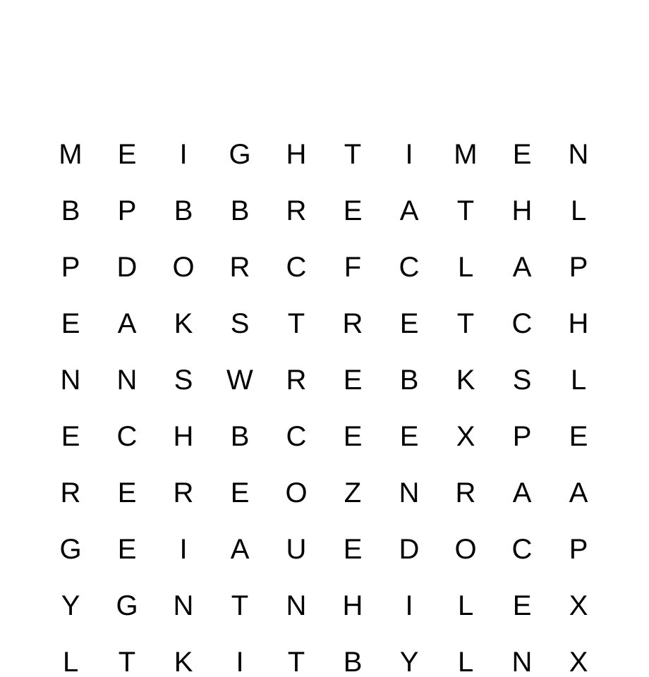 Creative Movement Words