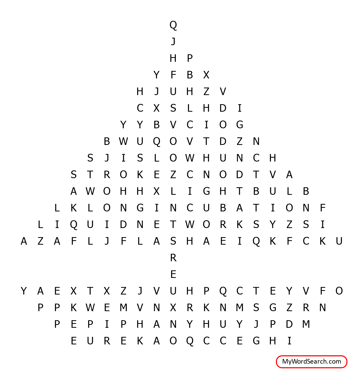 Creativity Word Search