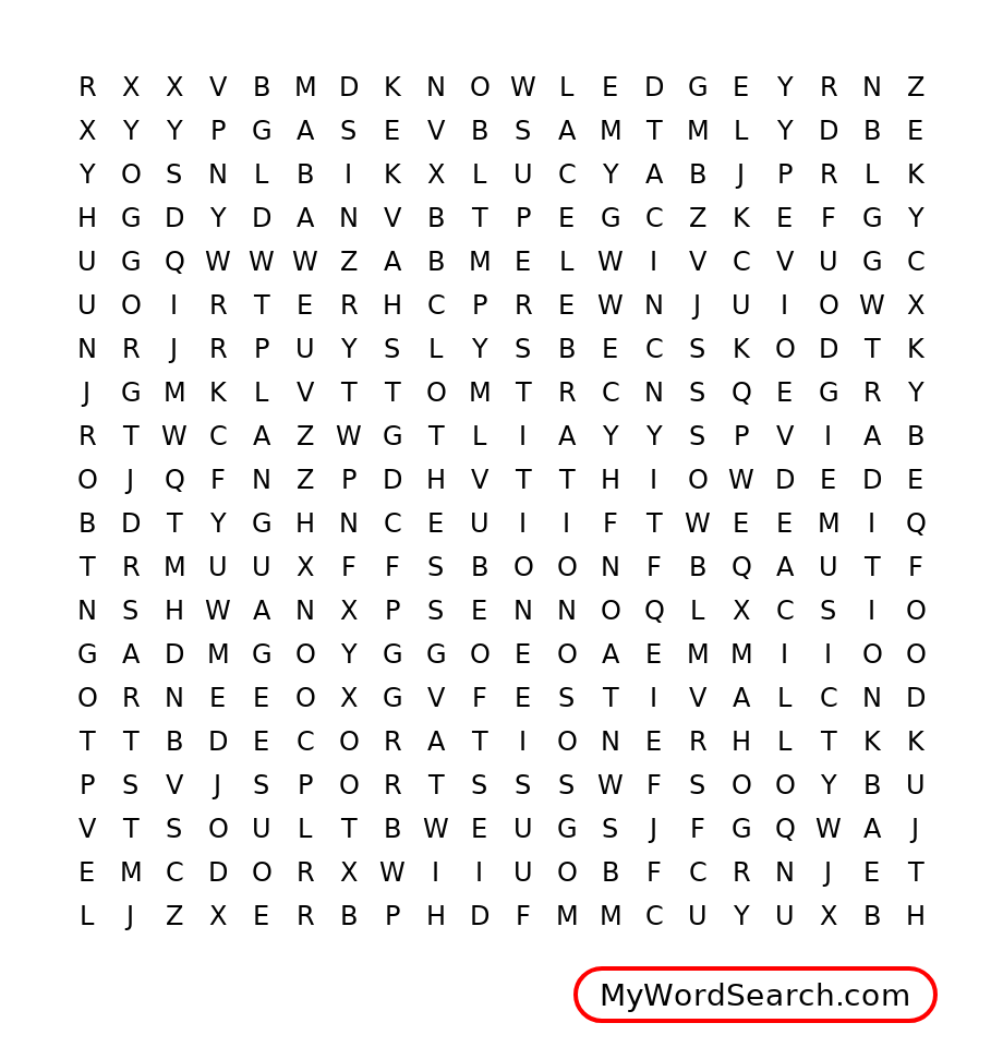 Culture Word search
