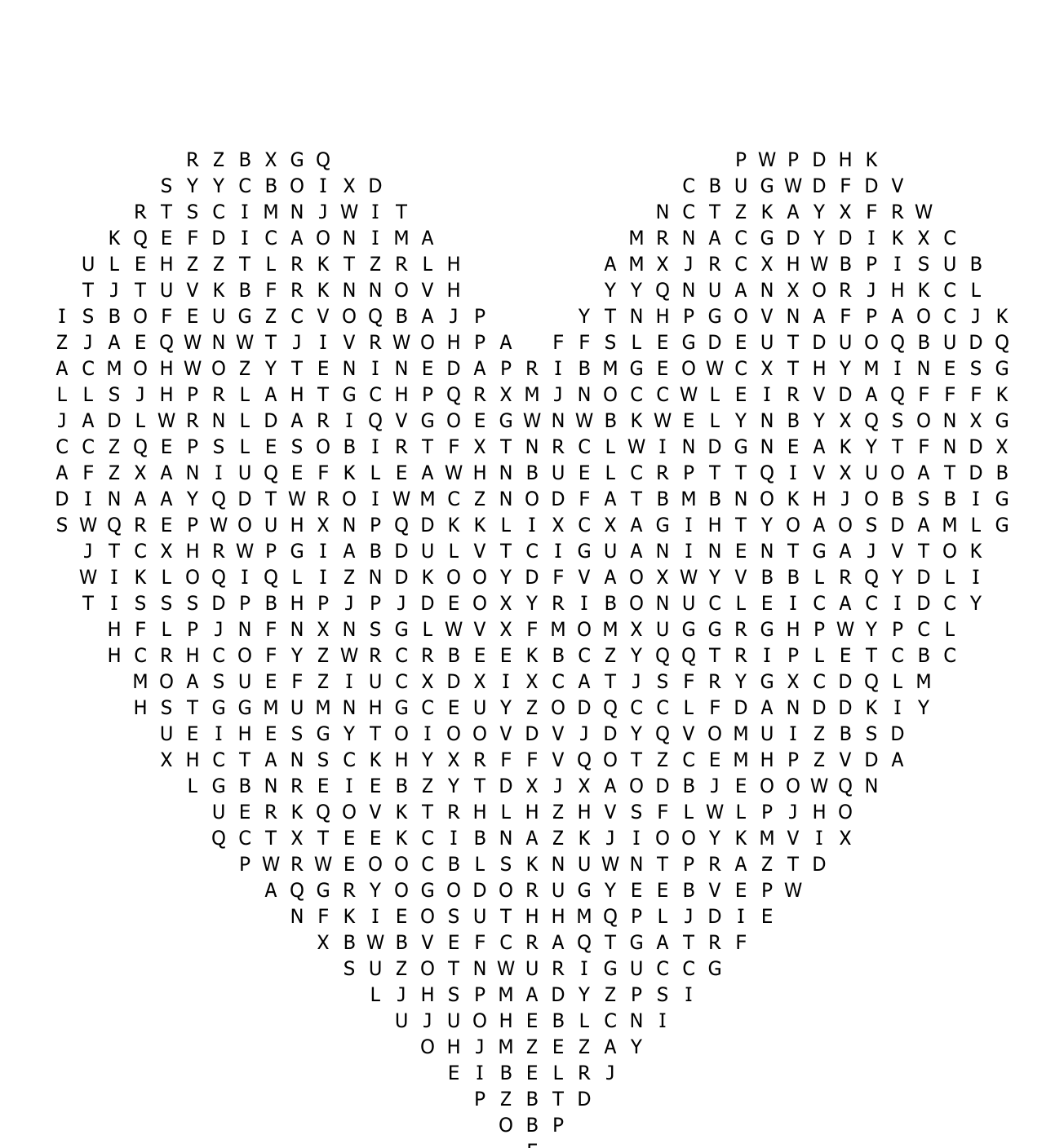 DNA to Protein Word Search