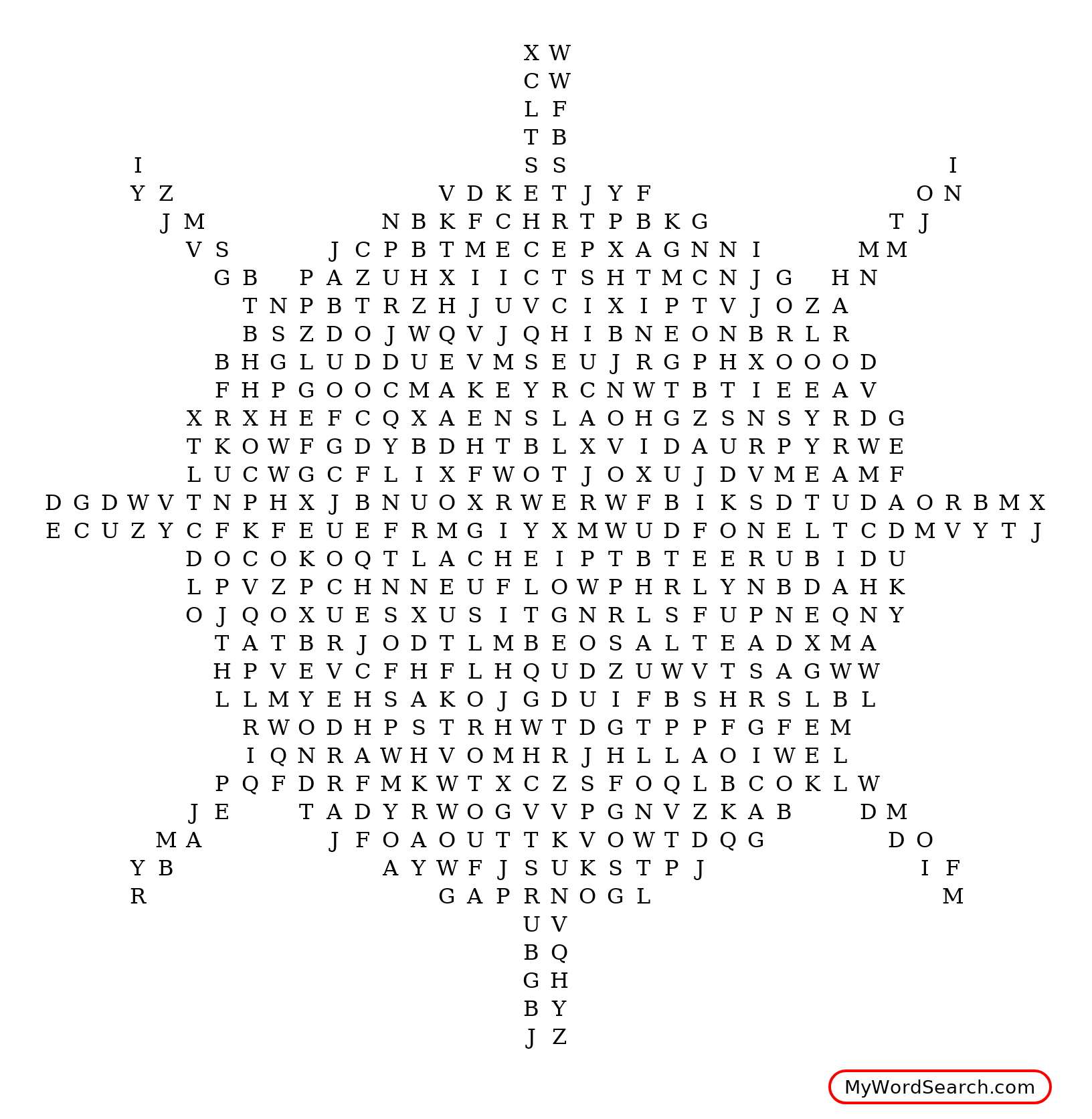 Dean Von lesson 14 wordsearch