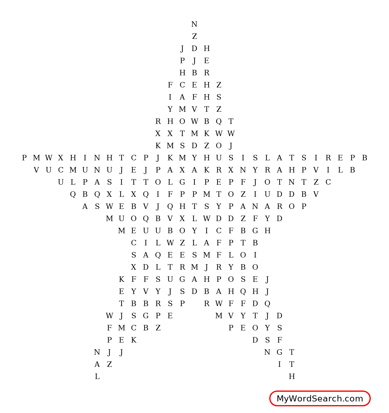 Digestive system word search puzzle