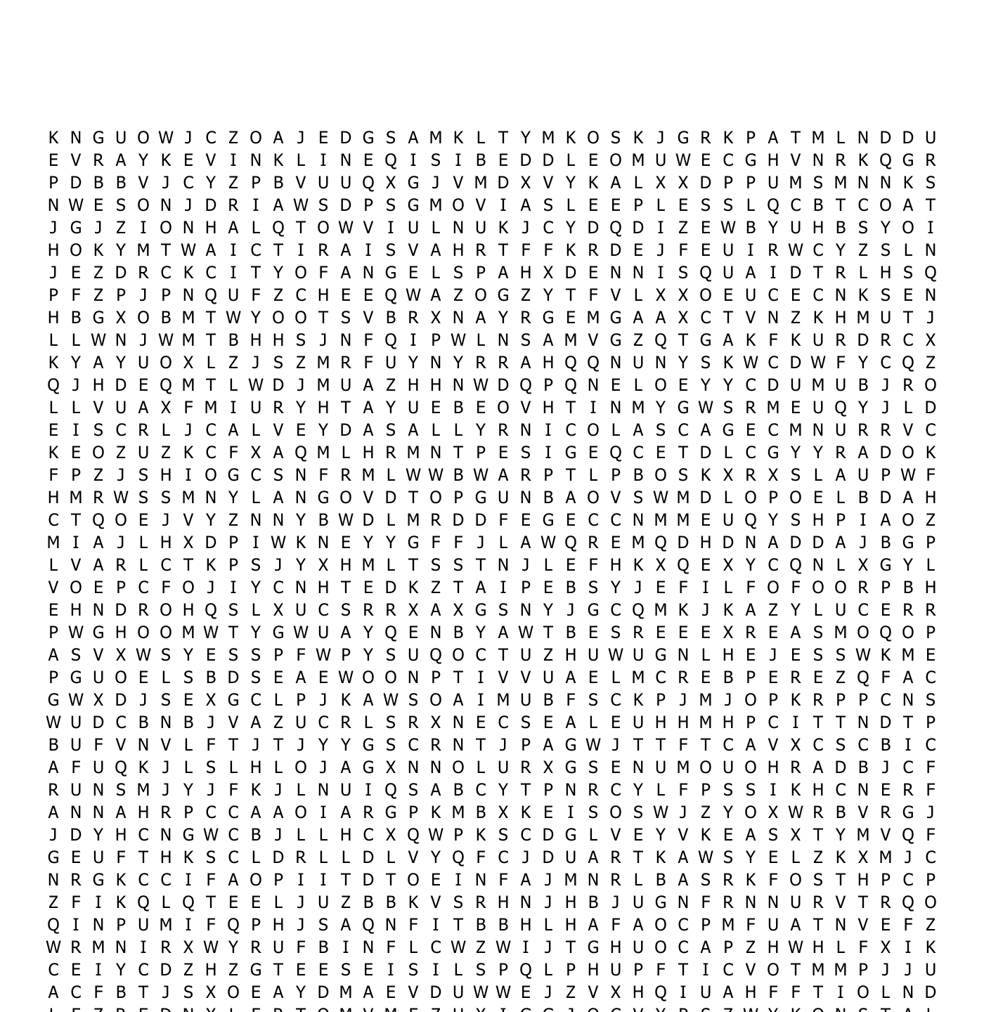 Dr JJ's Meg Ryan Word Search