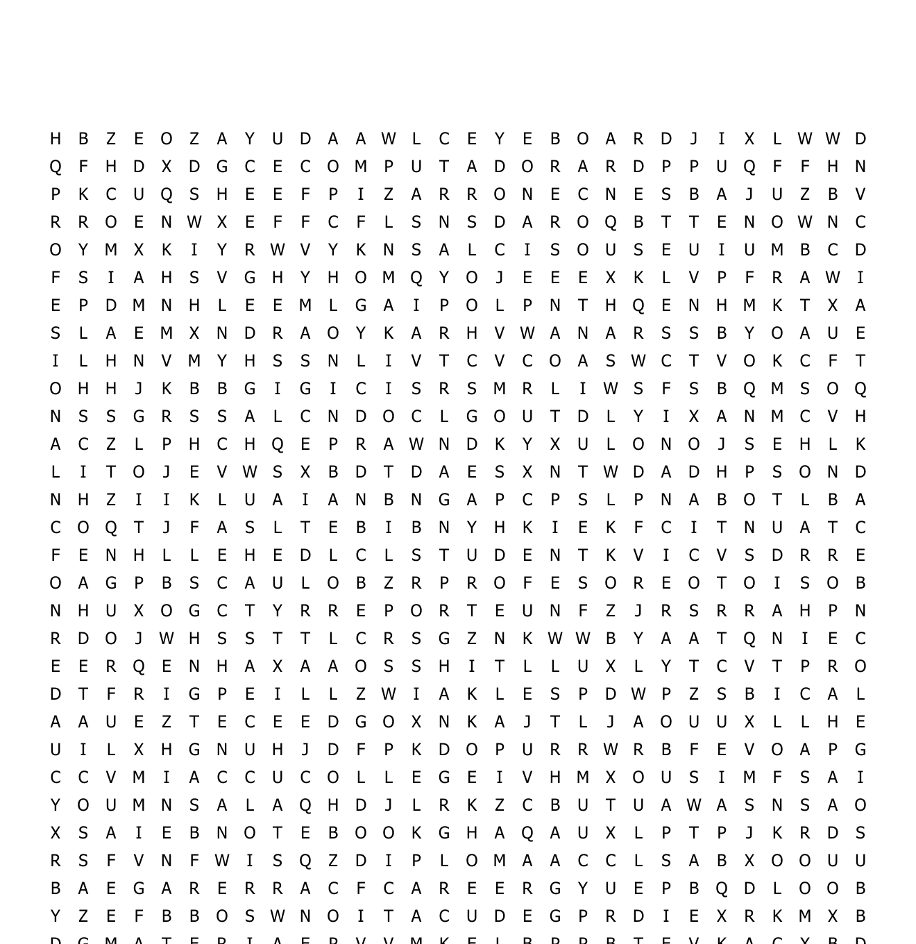 EDUCATION - WORD SEARCH
