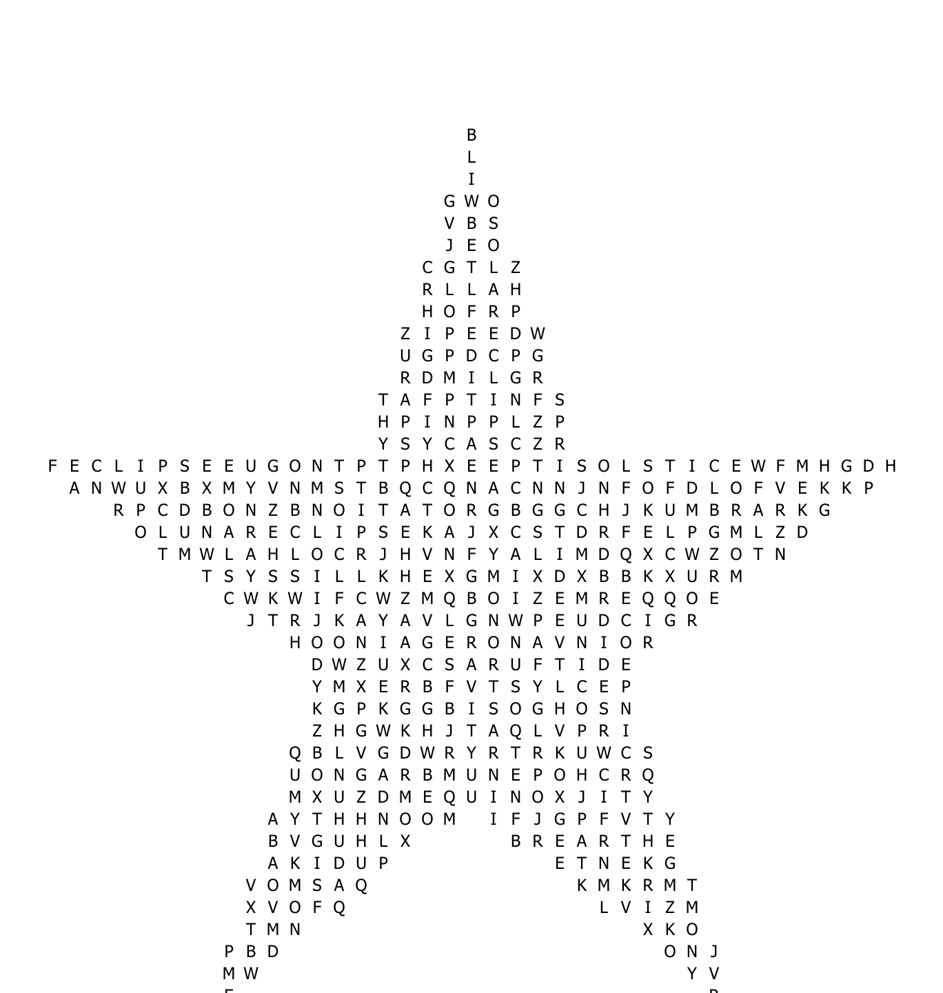 Earth, Moon, Sun Word Search by Aubrey Paul