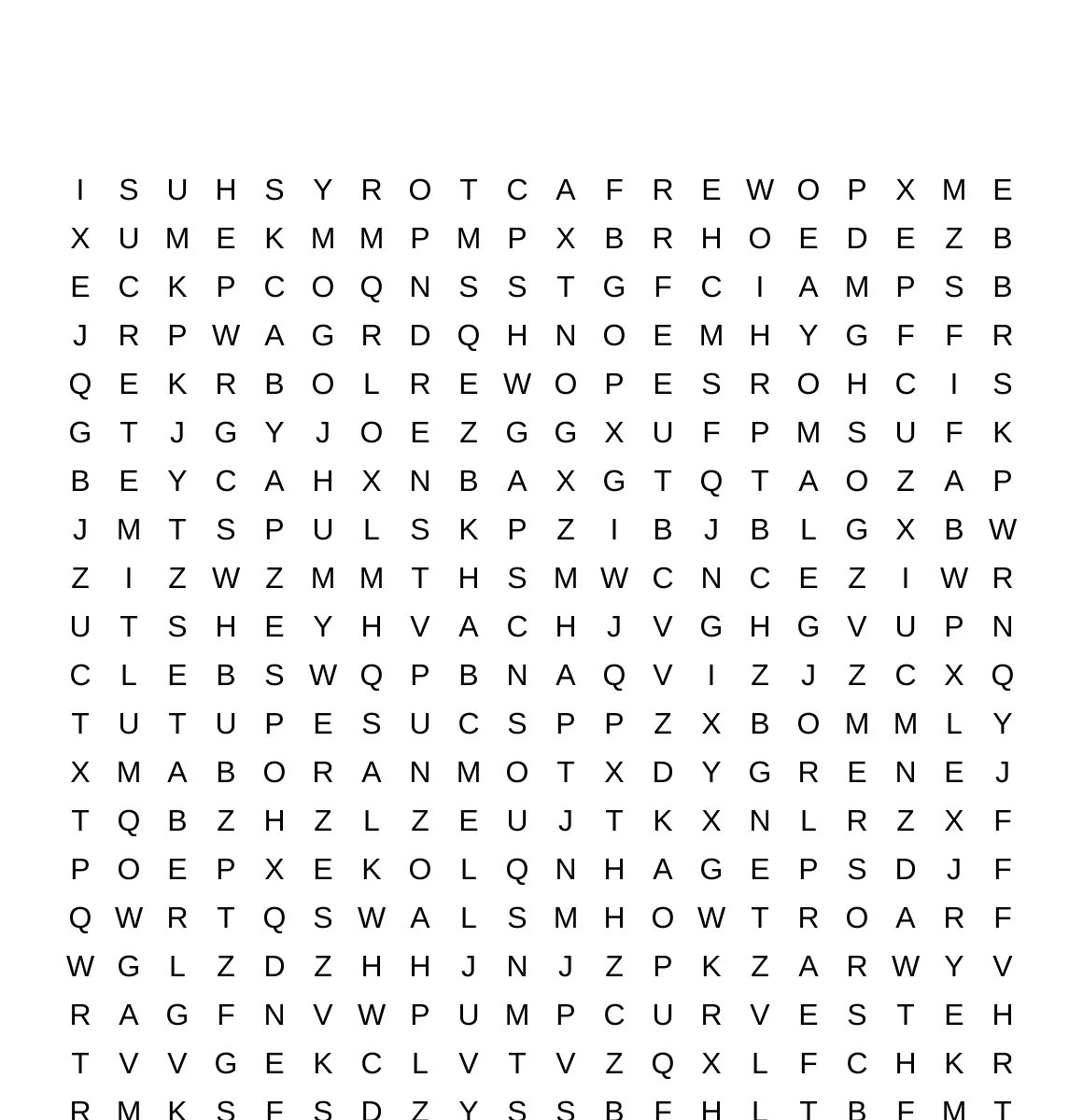 Energy Efficiency Word Search