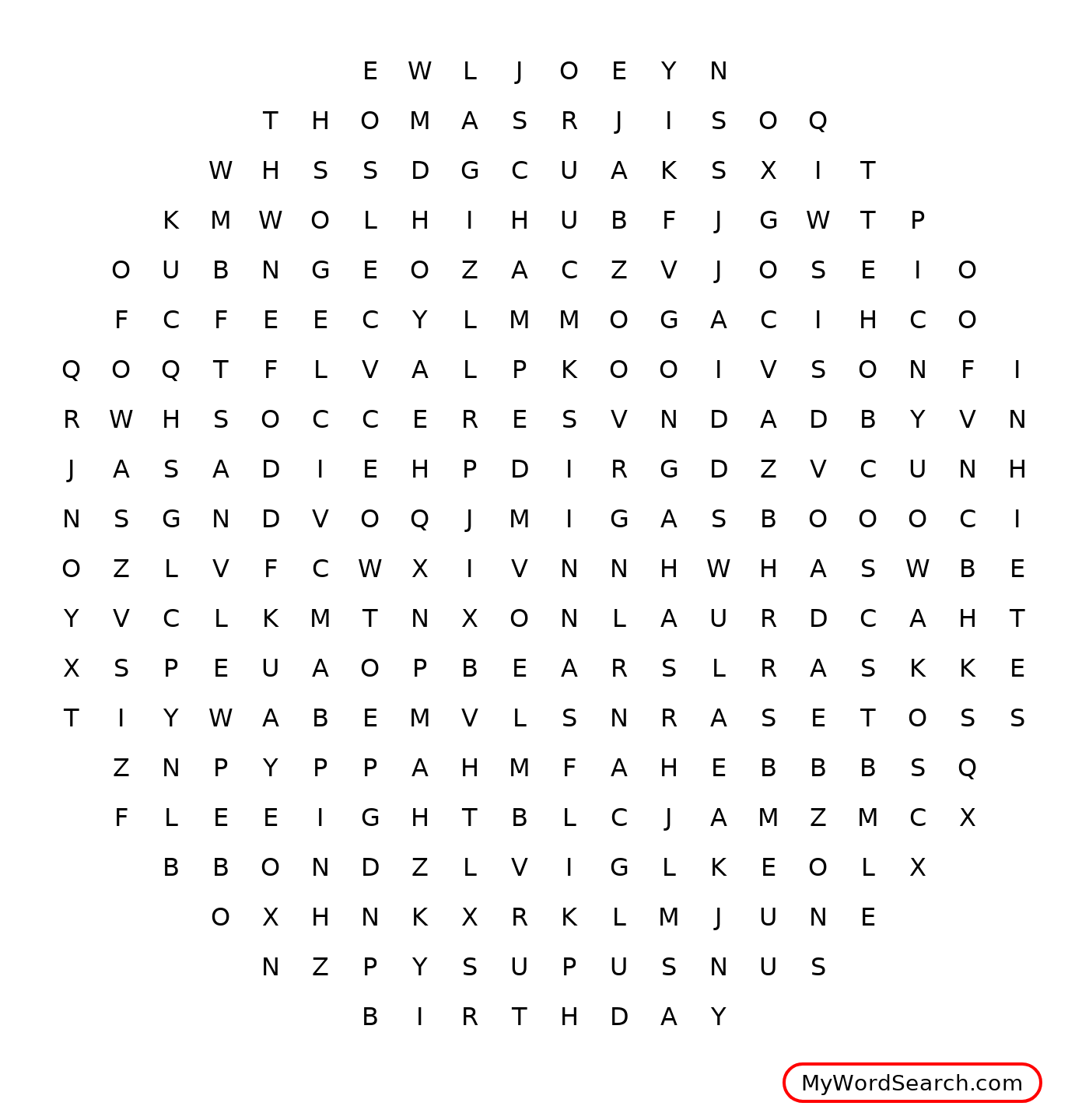 Ethan's Word Search