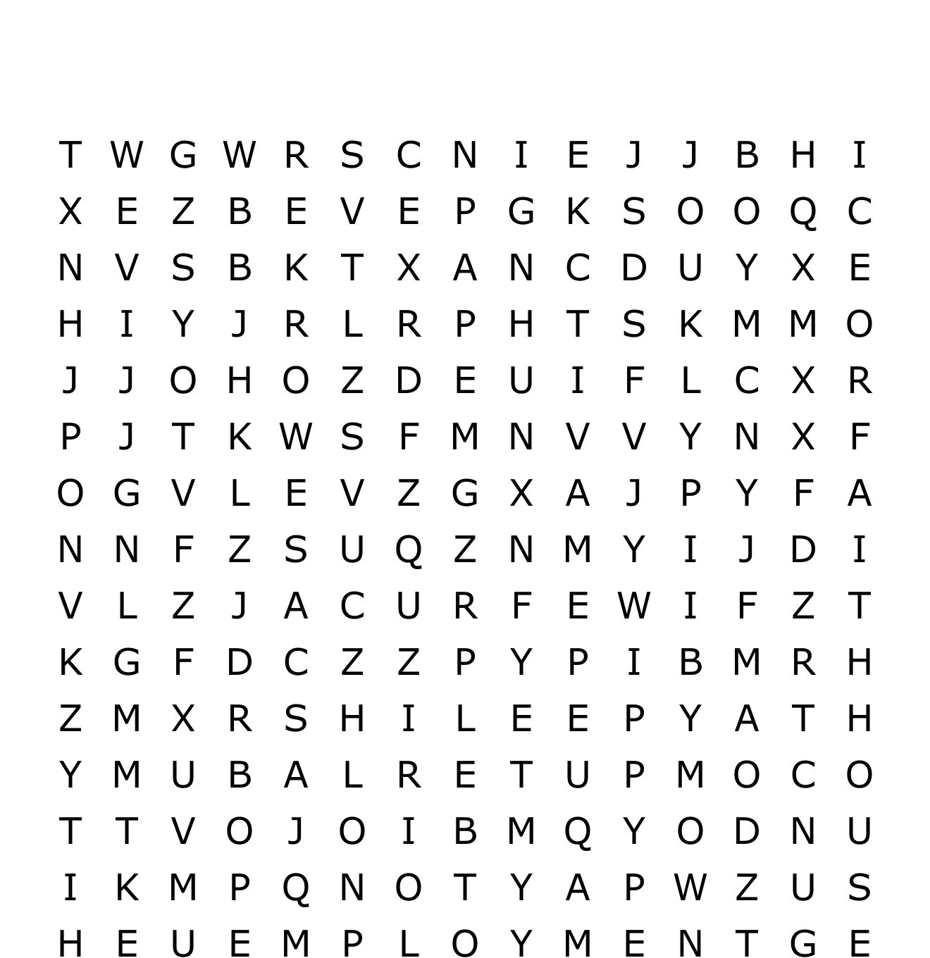 Faith House Word Search