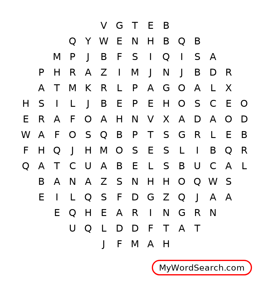 Faith IN GOD Word Search