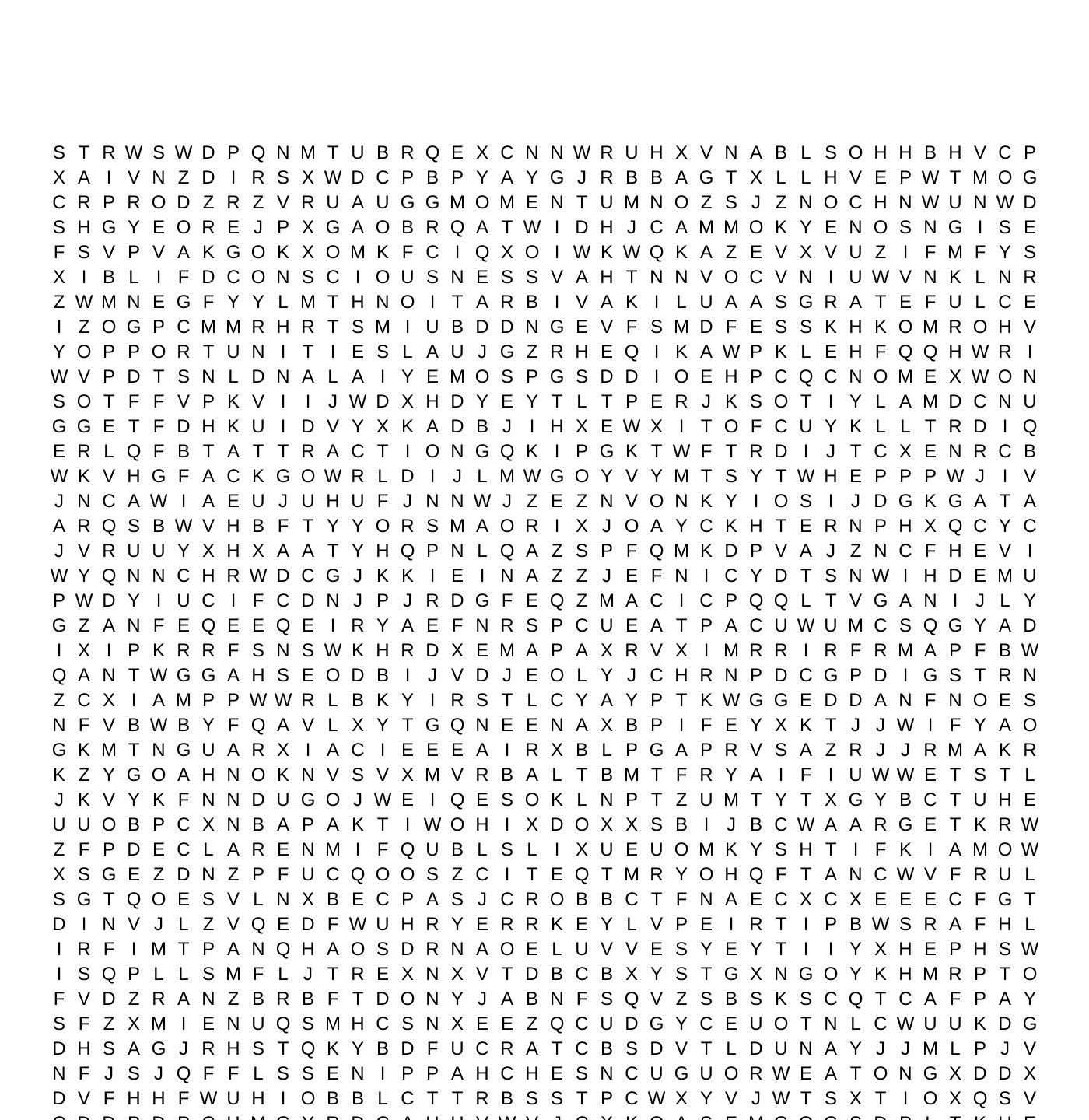 Feel Your Focus Wordsearch