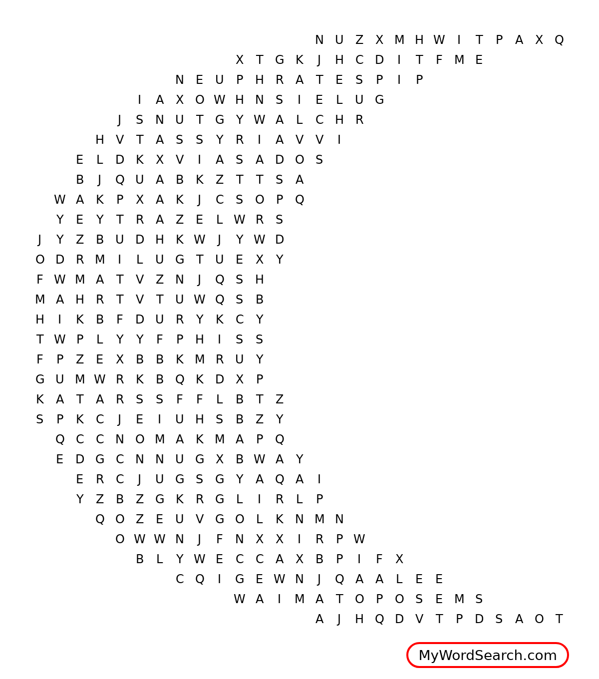 Fertile Crescent Word Search