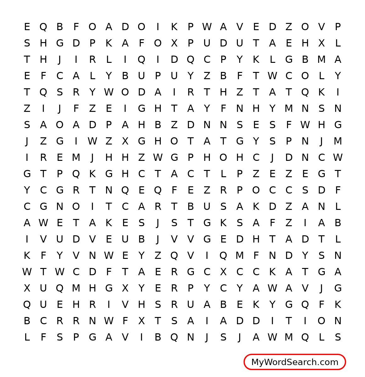 Find Your Spelling Words!