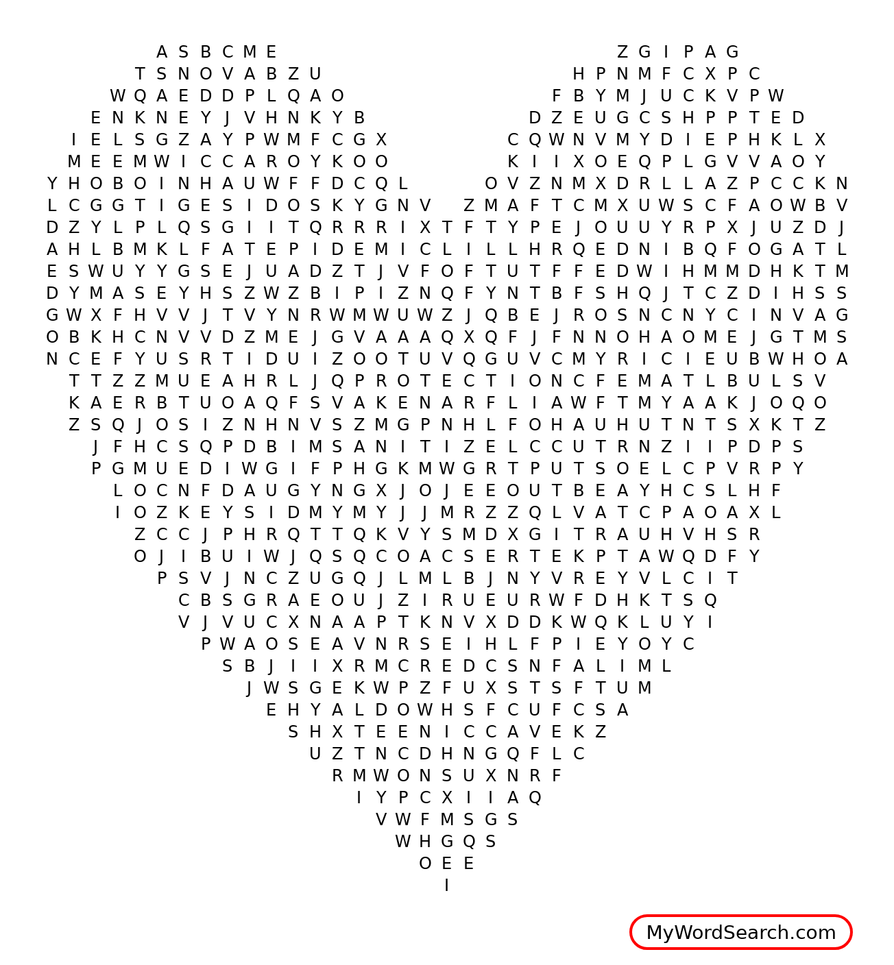 Flu Vaccination Word Search