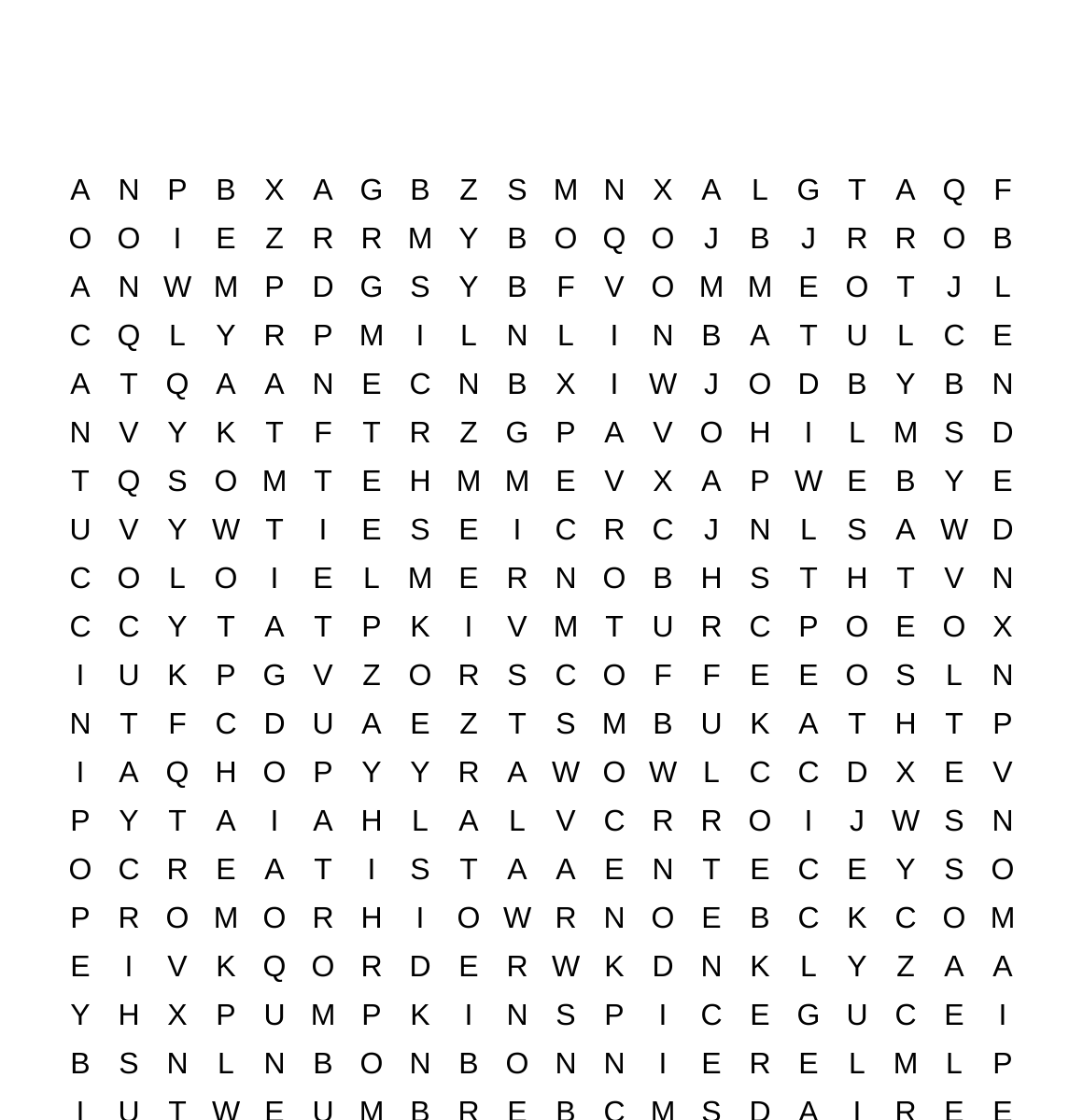 Friday Word Search