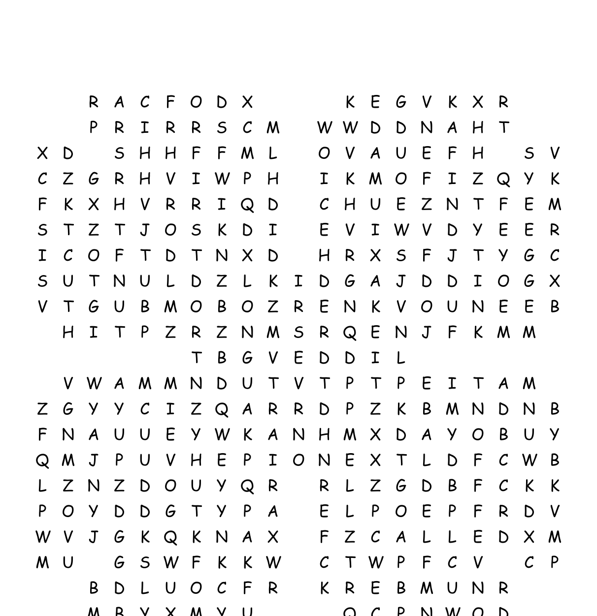 Fry Word Search List 4
