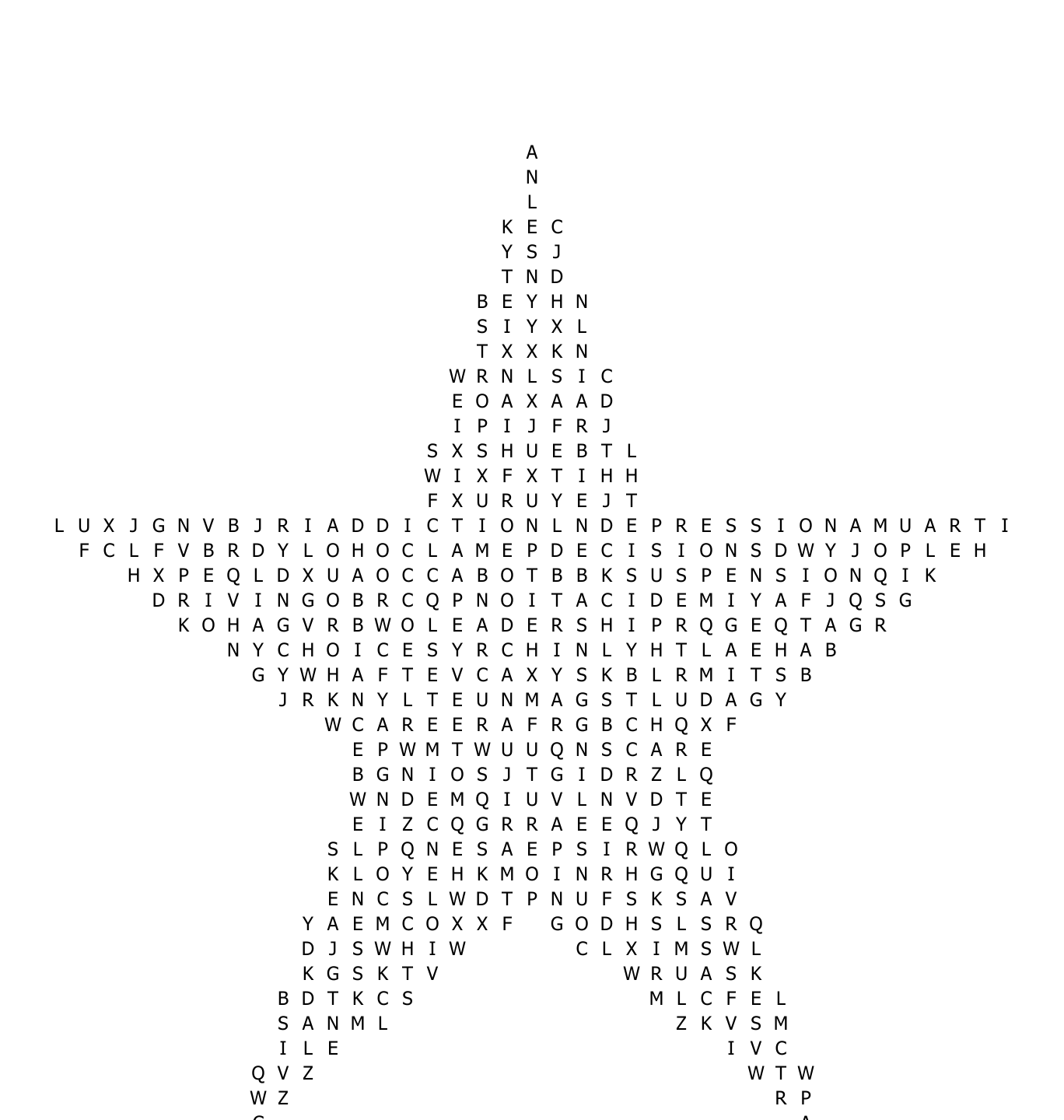 GASP NDAFW 2020 Word Search