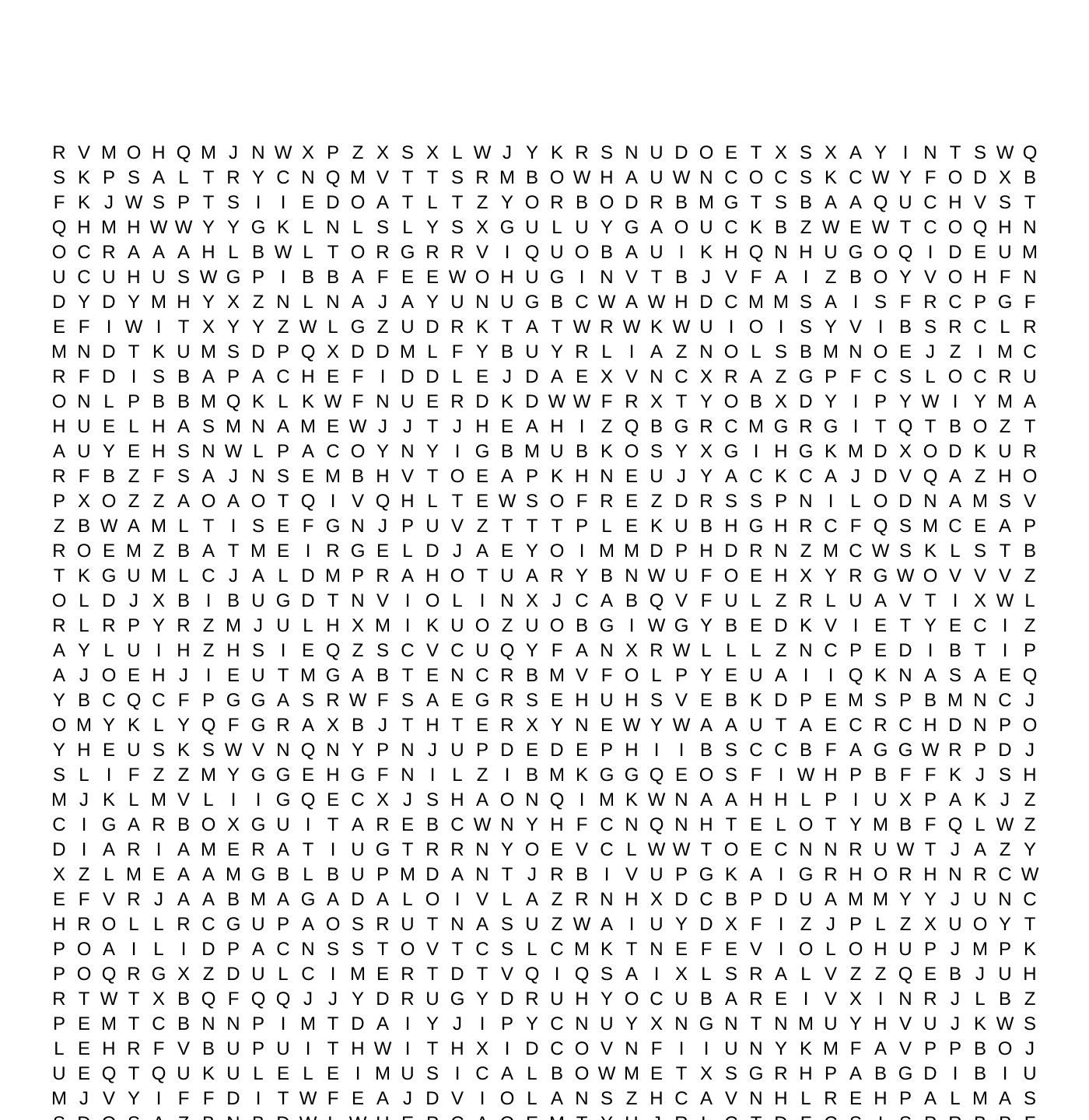 Giant String Word Search